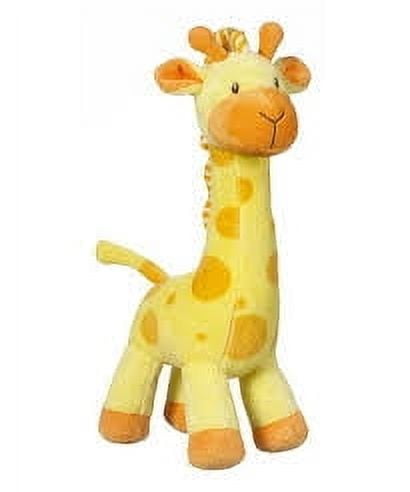 Yellow Jungle Giraffe Plush Toy - 13in Giraffe Rattle Plush By Ganz ...