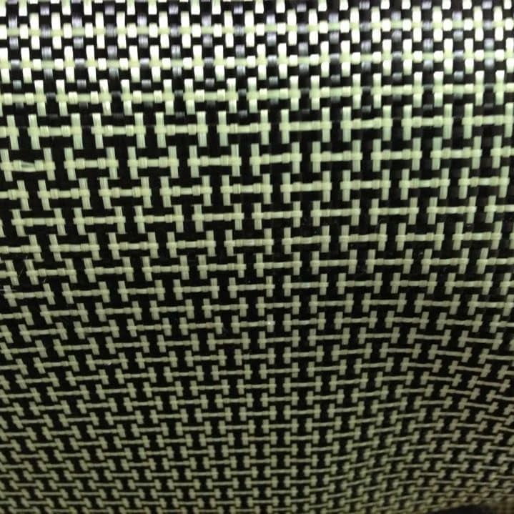 Yellow Kevlar & Carbon Fiber Mixed Fabric Plain Hybrid Carbon Kevlar ...
