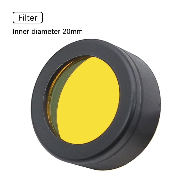 Yellow LED Headlight Filter Eyeglasses Adjustable Headband Mount Clip ...