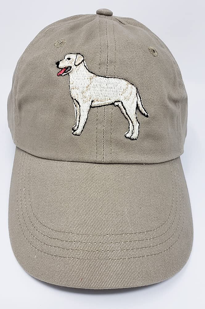 Yellow Lab Baseball Cap Hat Custom Embroidered Cotton Unisex Adjustable ...