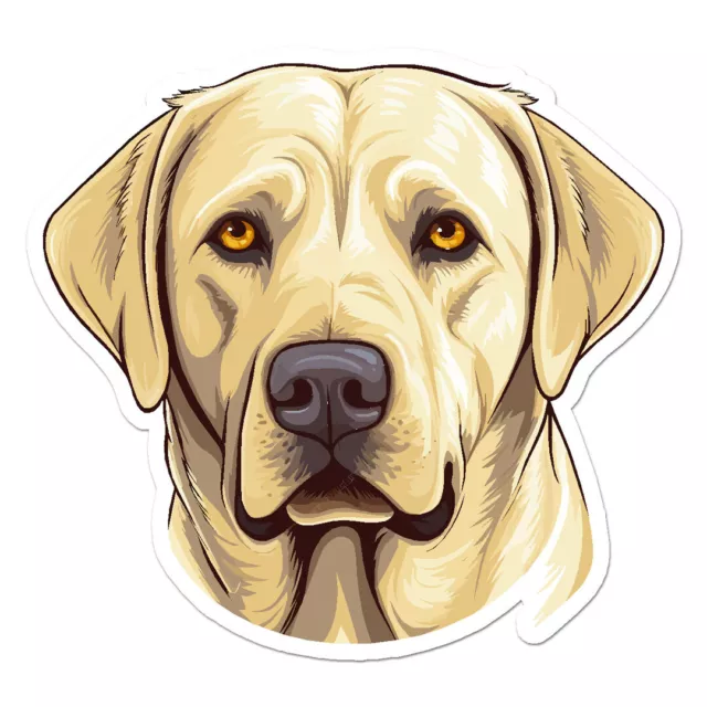 Yellow Lab Sticker Phone Decal Water Bottle Stickers Car Decals, Laptop ...
