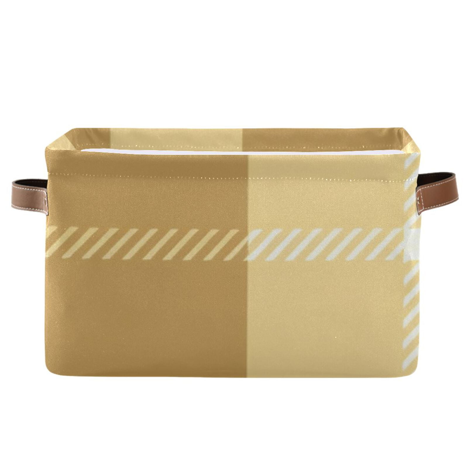 Yellow Lattice Storage Bins Baskets With Handles Storage Box Clothes ...