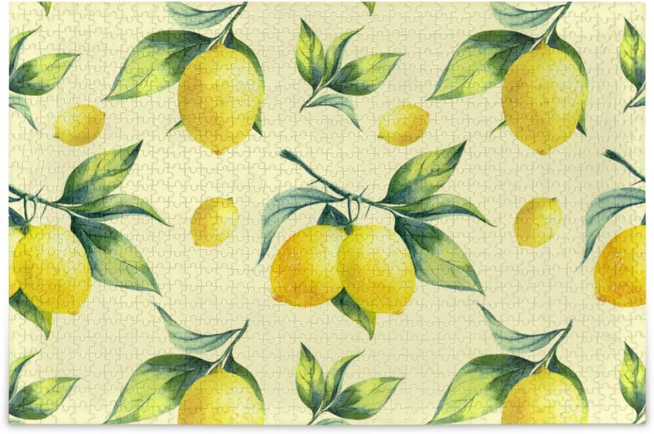 Yellow Lemon Jigsaw Puzzles 500 PiecesPuzzles for Adults Family Game ...