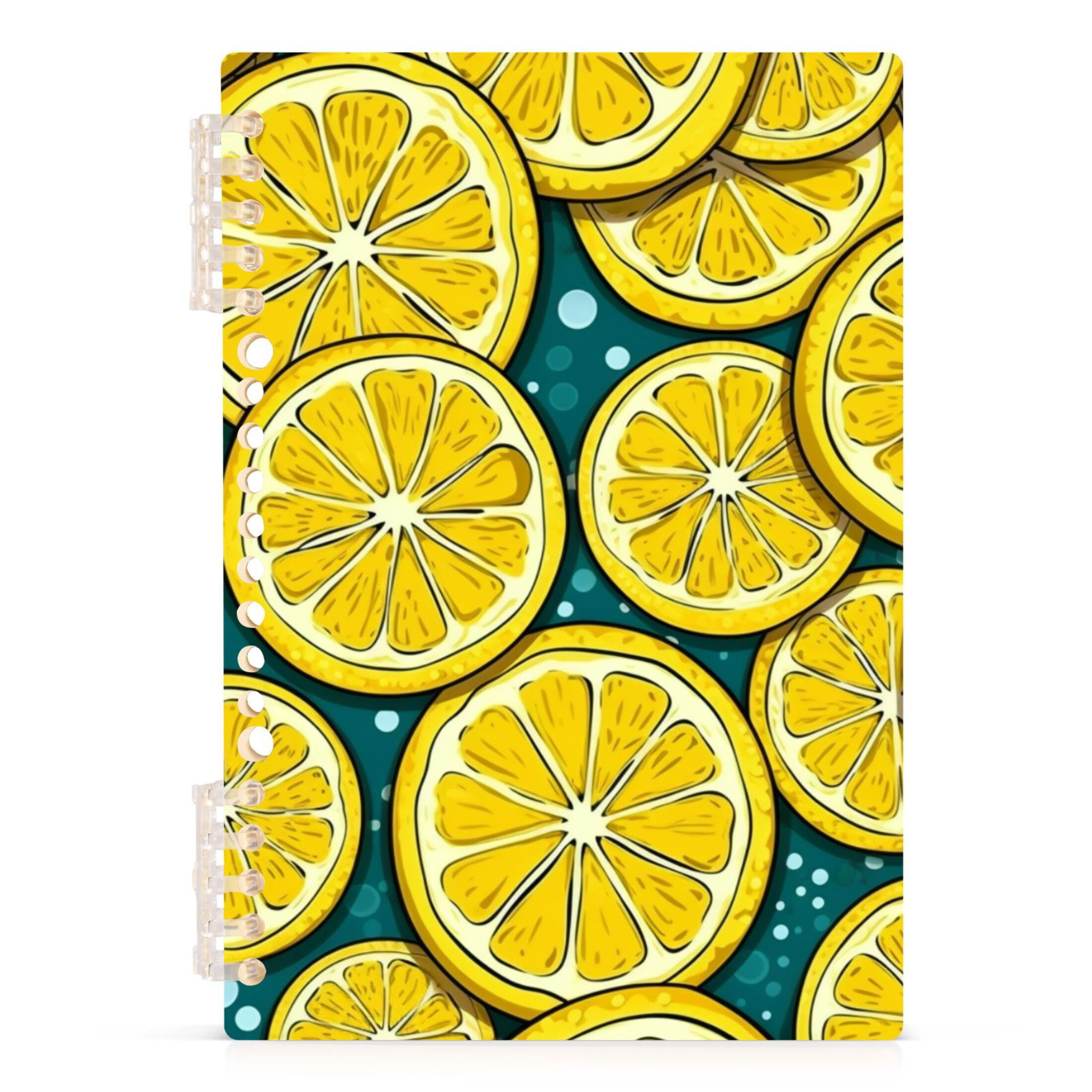 Yellow Lemon Slice Ring Binder Notebook Journey Note Diary College ...