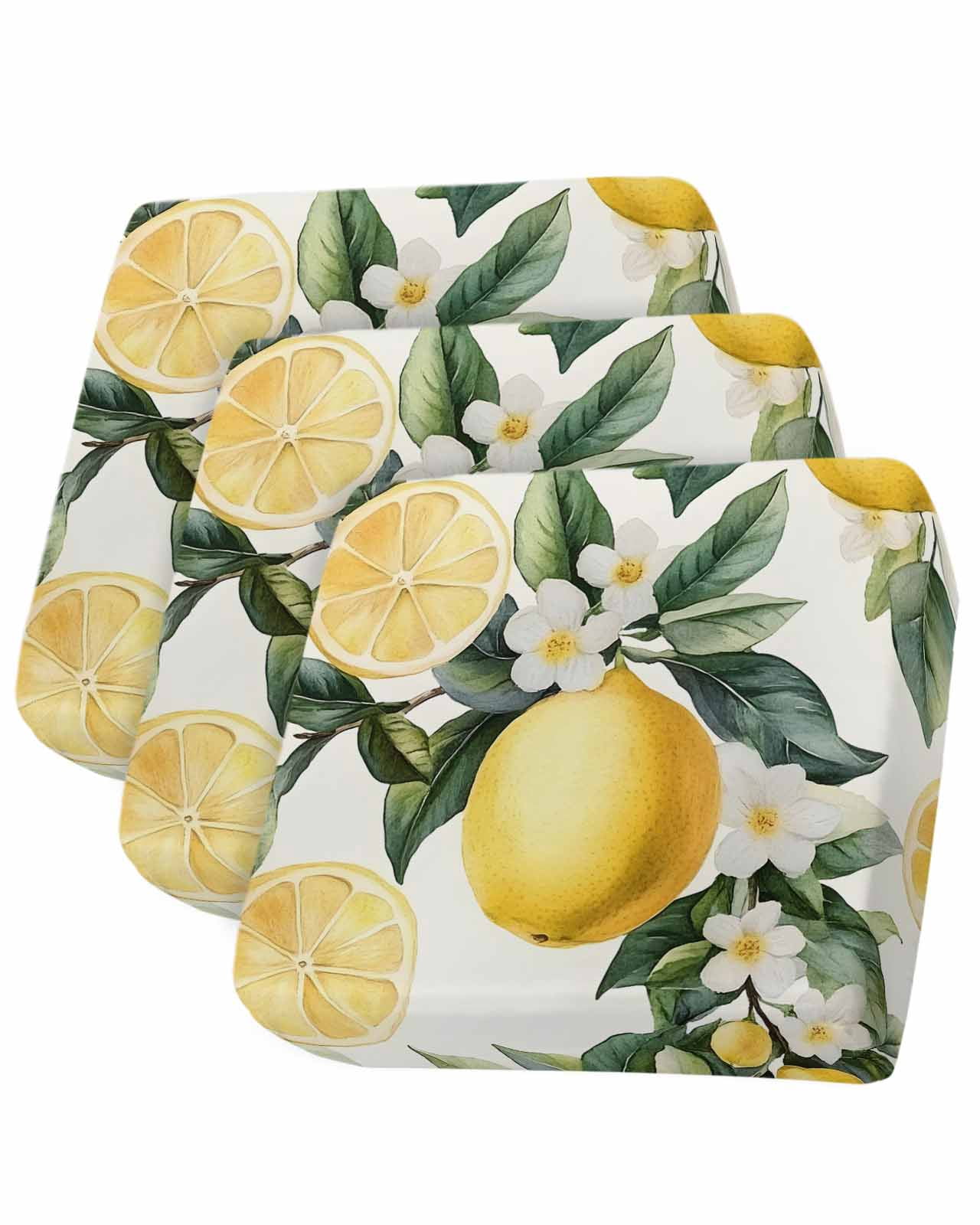 Yellow Lemon Sofa Couch Cushion Covers Washable, Removable Stretchable ...