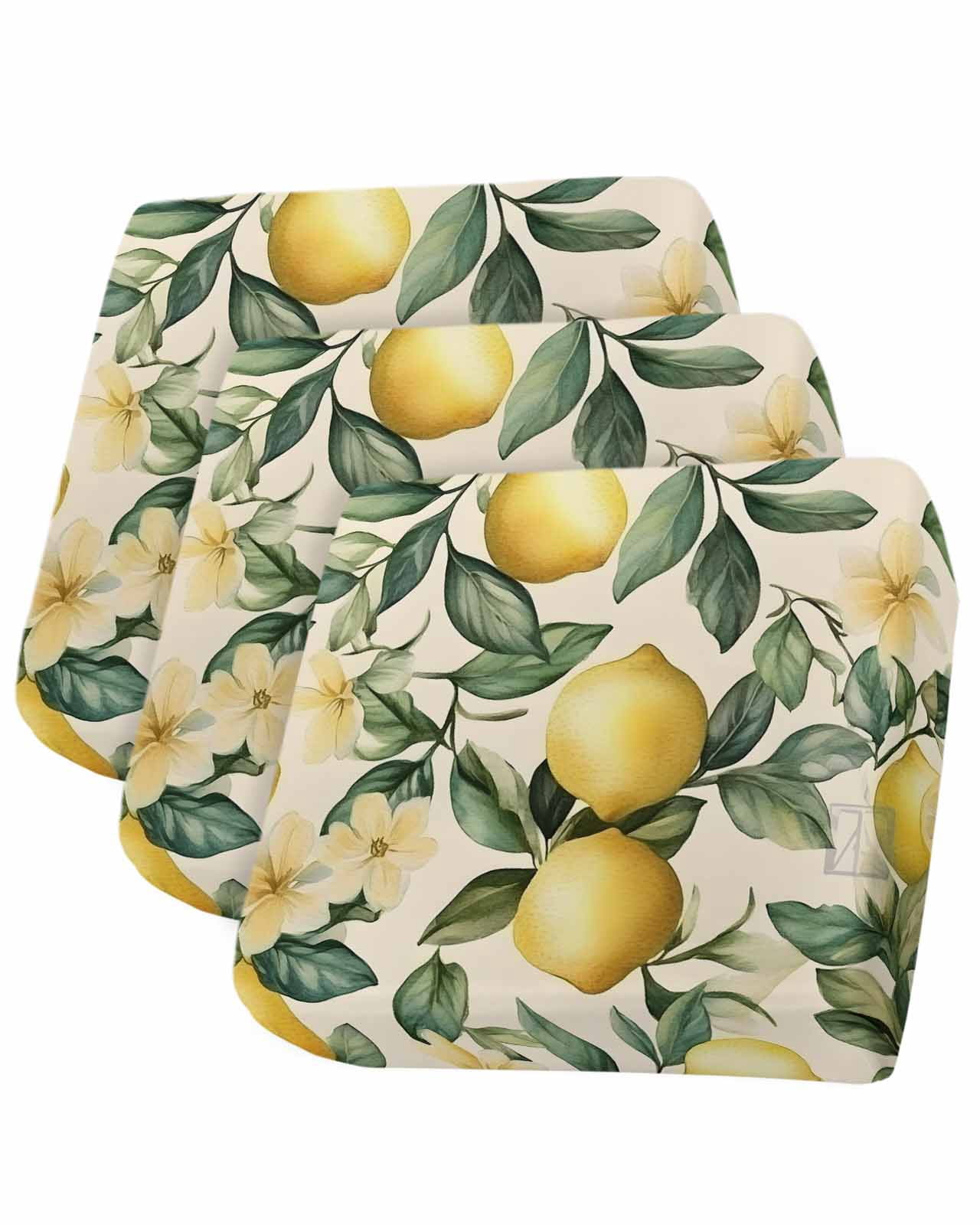 Yellow Lemon Sofa Couch Cushion Covers Washable, Removable Stretchable ...
