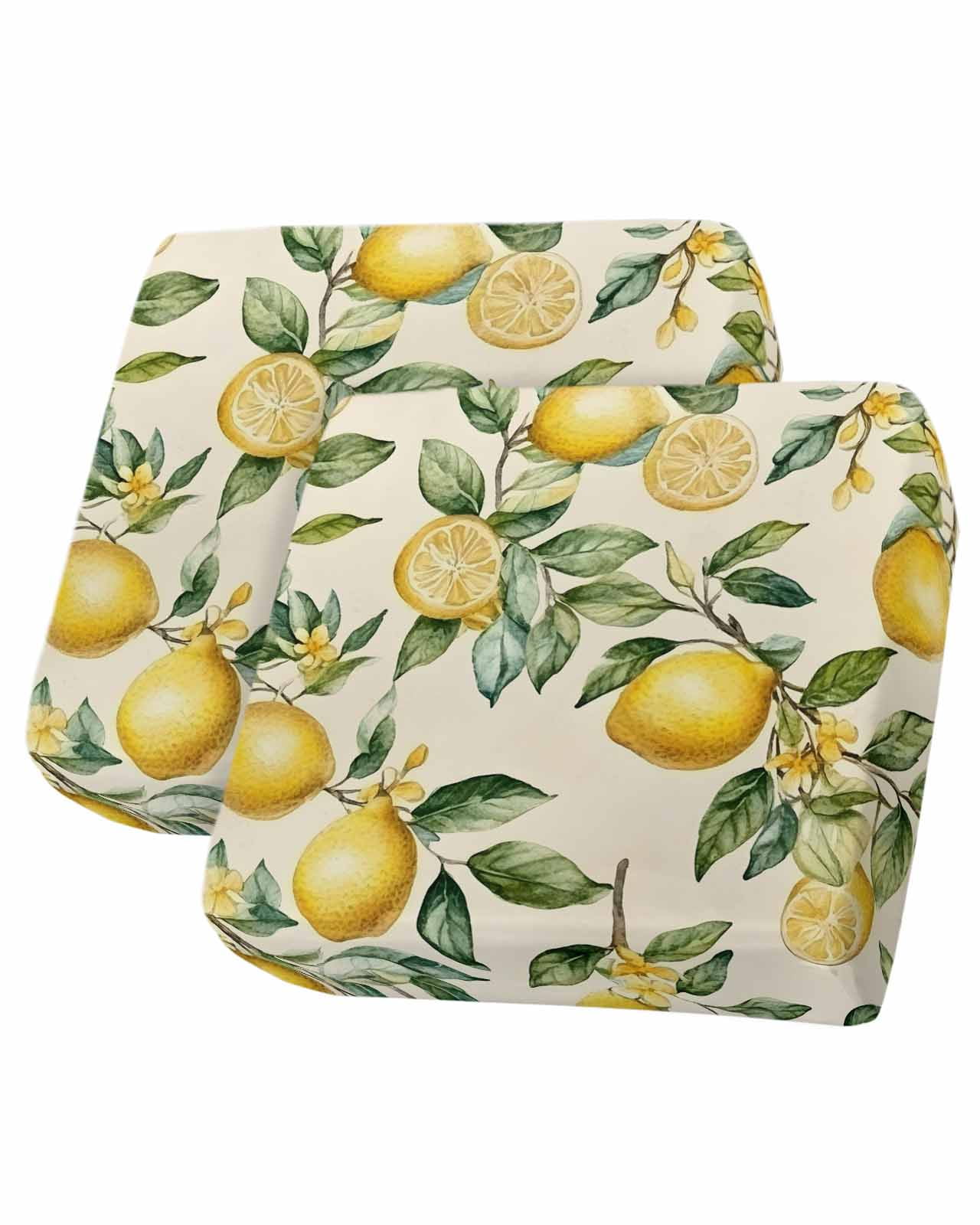 Yellow Lemon Sofa Couch Cushion Covers Washable, Removable Stretchable ...