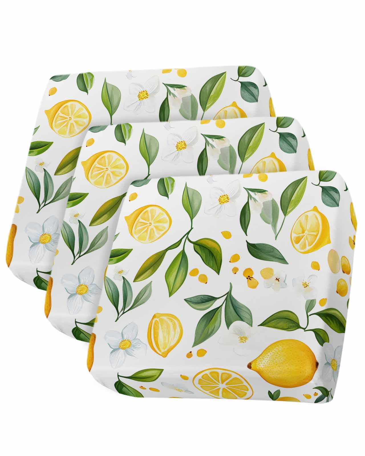 Yellow Lemon Sofa Couch Cushion Covers Washable, Removable Stretchable ...