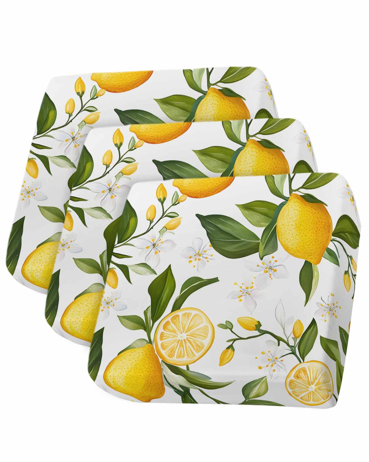 Yellow Lemon Sofa Couch Cushion Covers Washable, Removable Stretchable ...