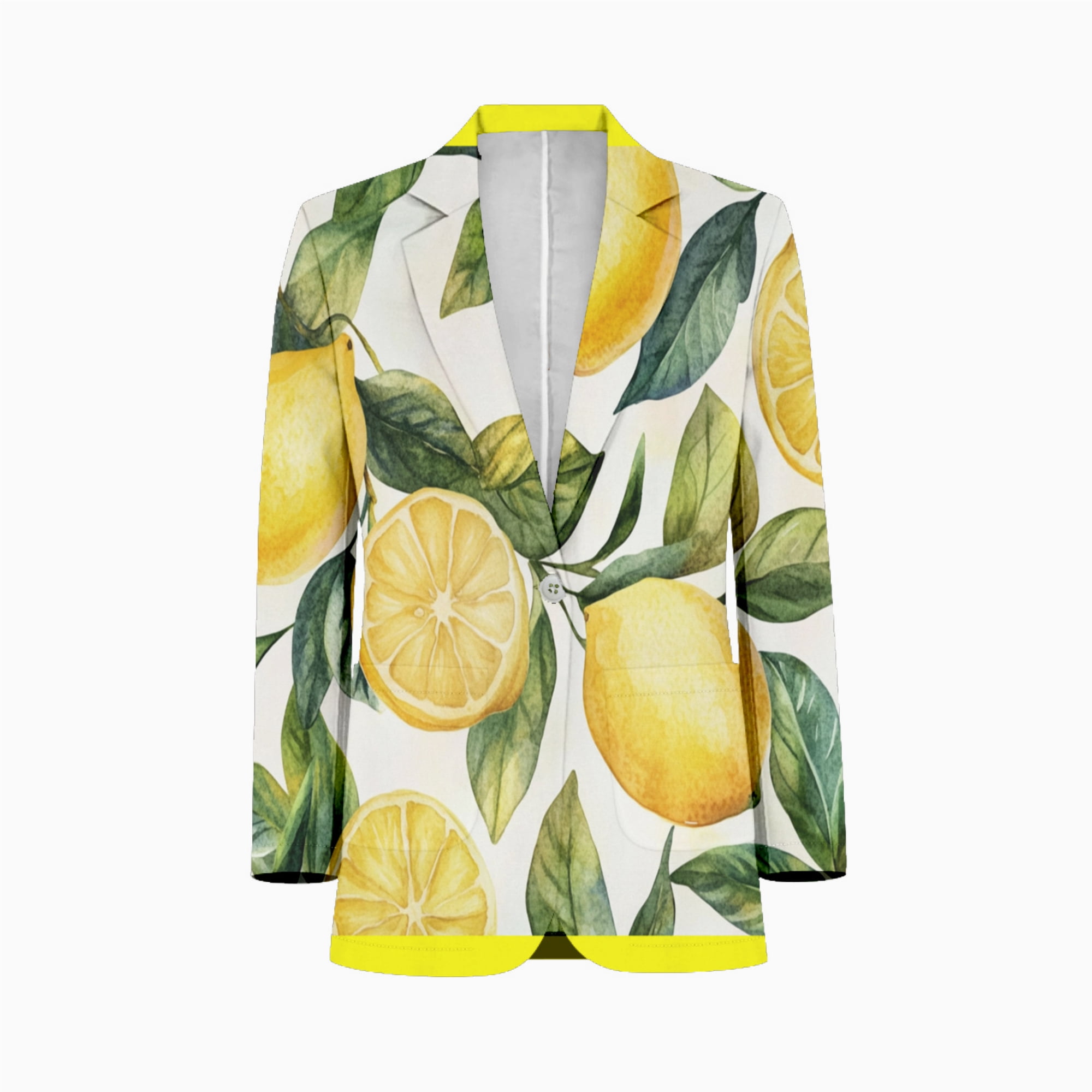 Yellow Lemons Customized Men's Suits full man Shawl Collar Gentleman ...