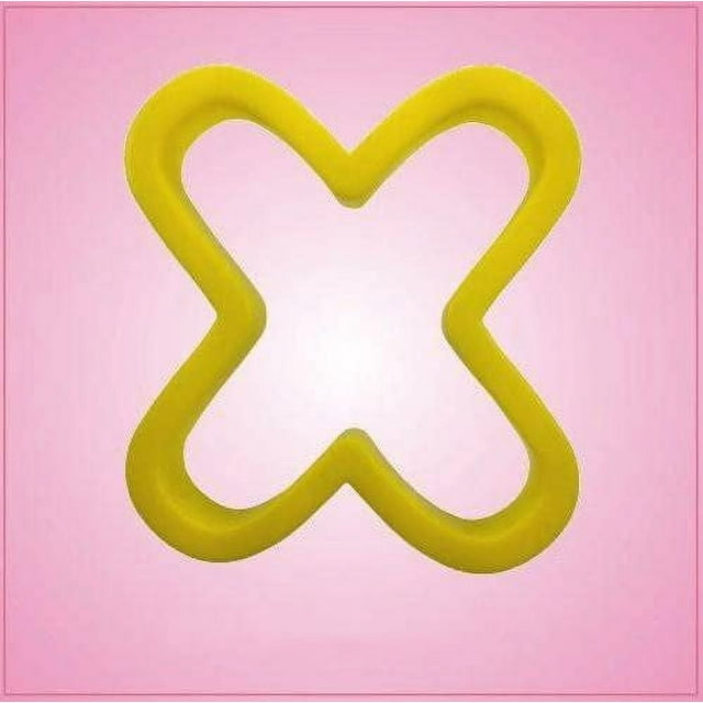 Yellow Letter X Cookie Cutter 3 inches tall by 2-3/4 inches - Walmart.com