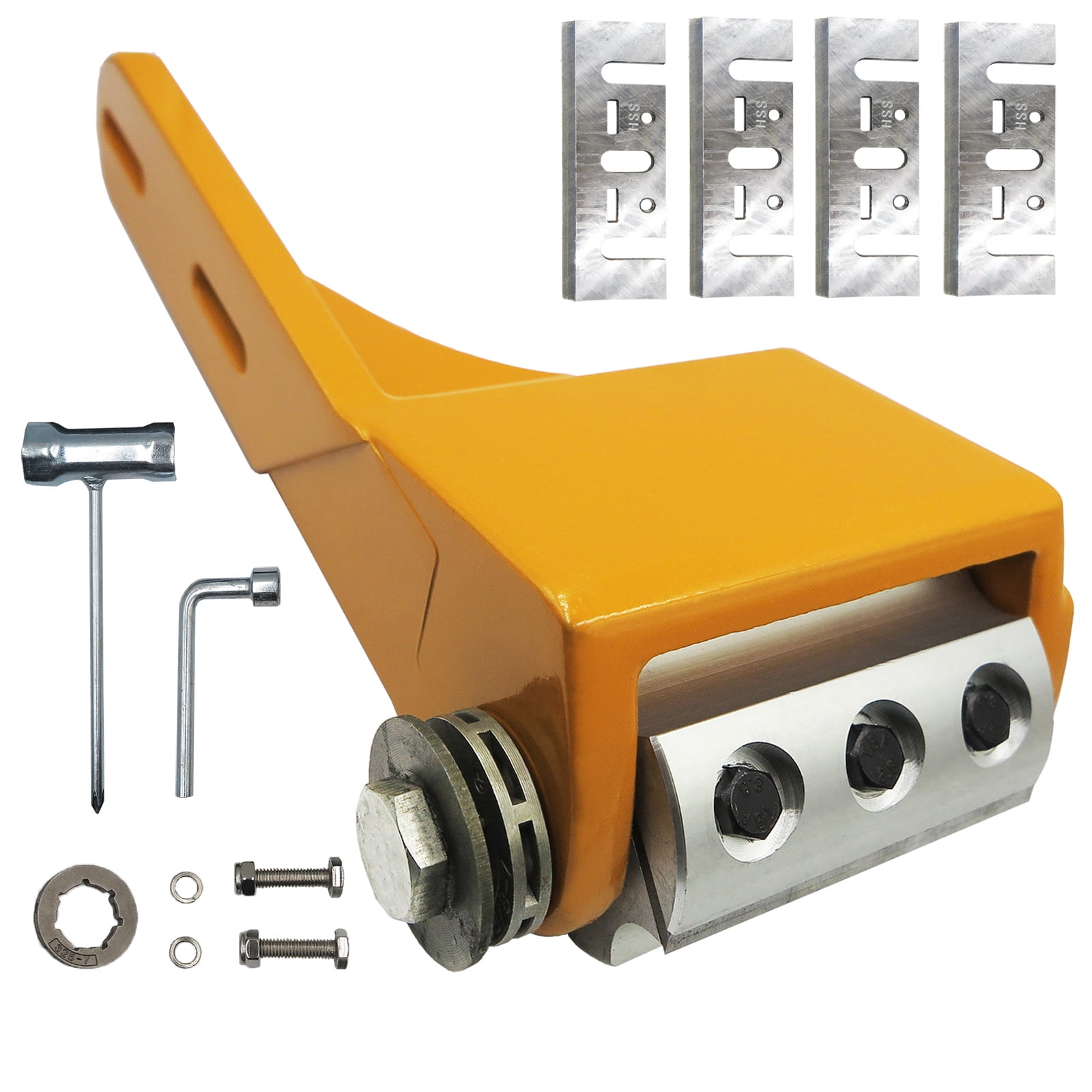 Yellow Log Peeler - Log Debarking Tool As Chainsaw Debarker Attachmen ...