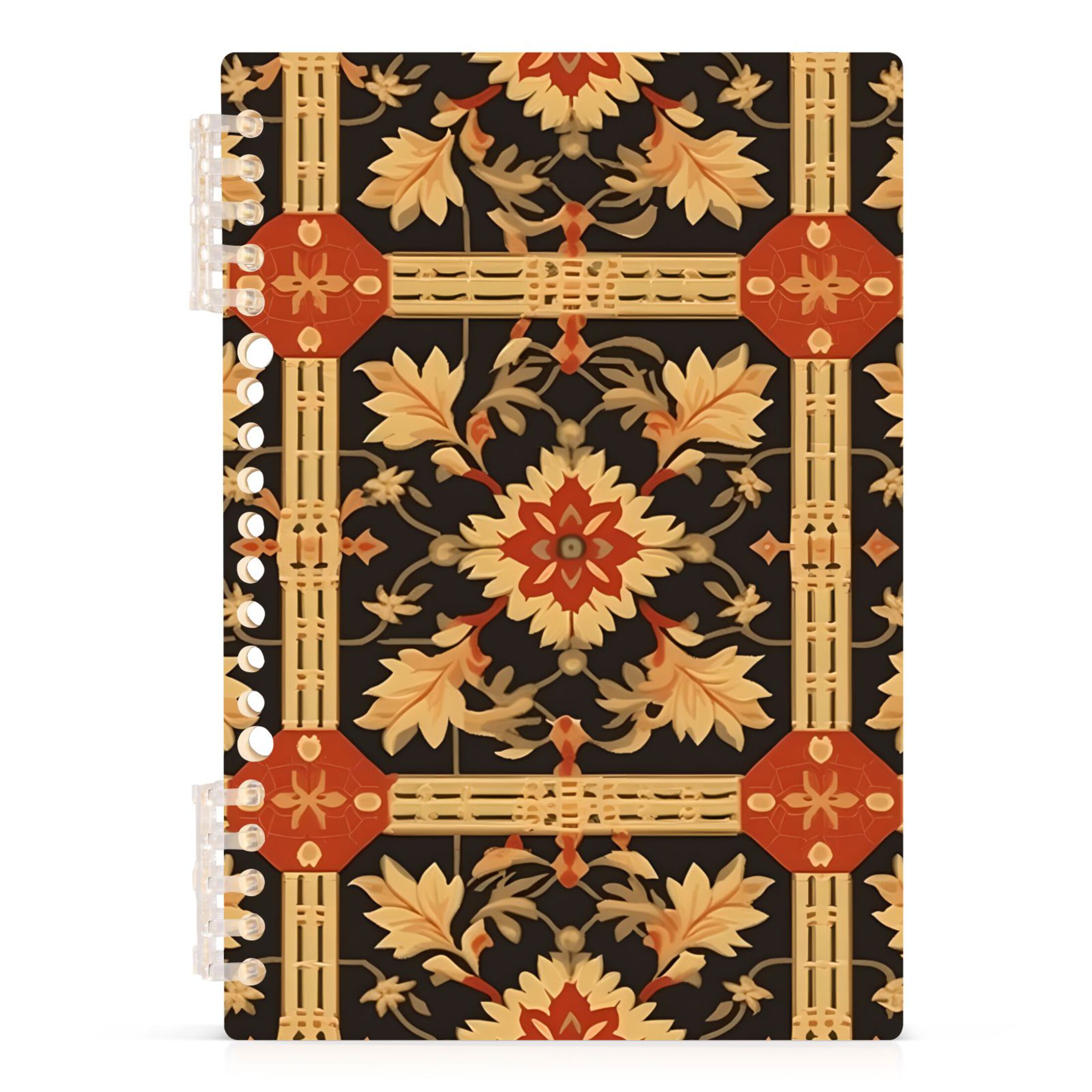 Yellow Mandala Flower Spiral Notebooks 60 Sheets 120 Pages A5 Journal ...