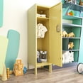 Yellow Metal Locker In Industrial Style - Cabinet For Bedroom, Storage ...