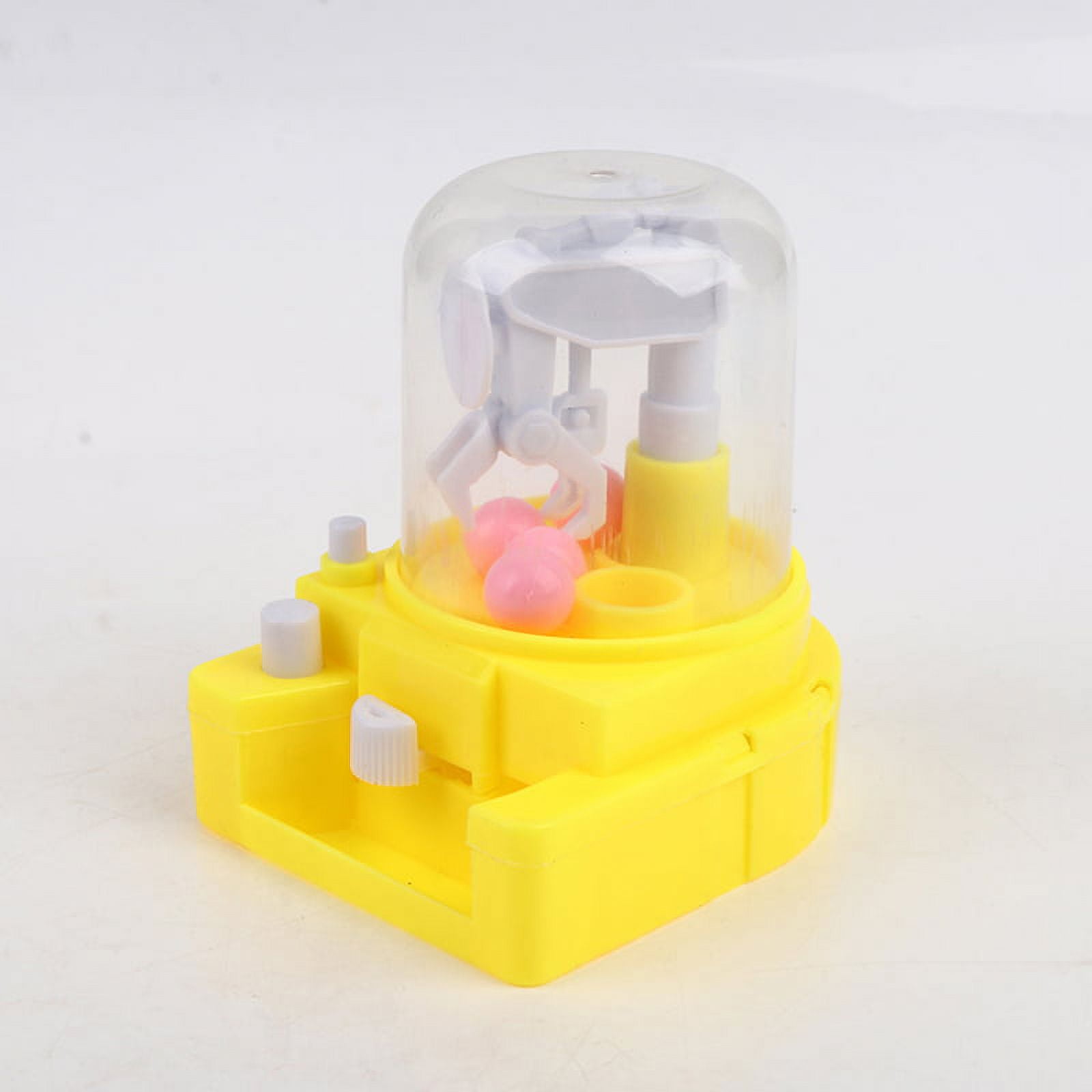 (Yellow) Mini Claw Machine Dolls Balls Catcher Desktop Interactive Toys ...