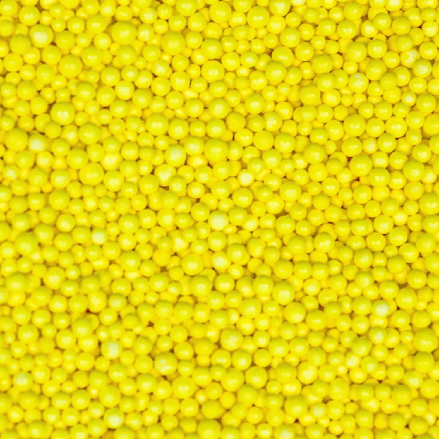 Yellow Mini Sprinkle Beads (1/2 Cup) Candy Decor for Baking, Ice Cream ...