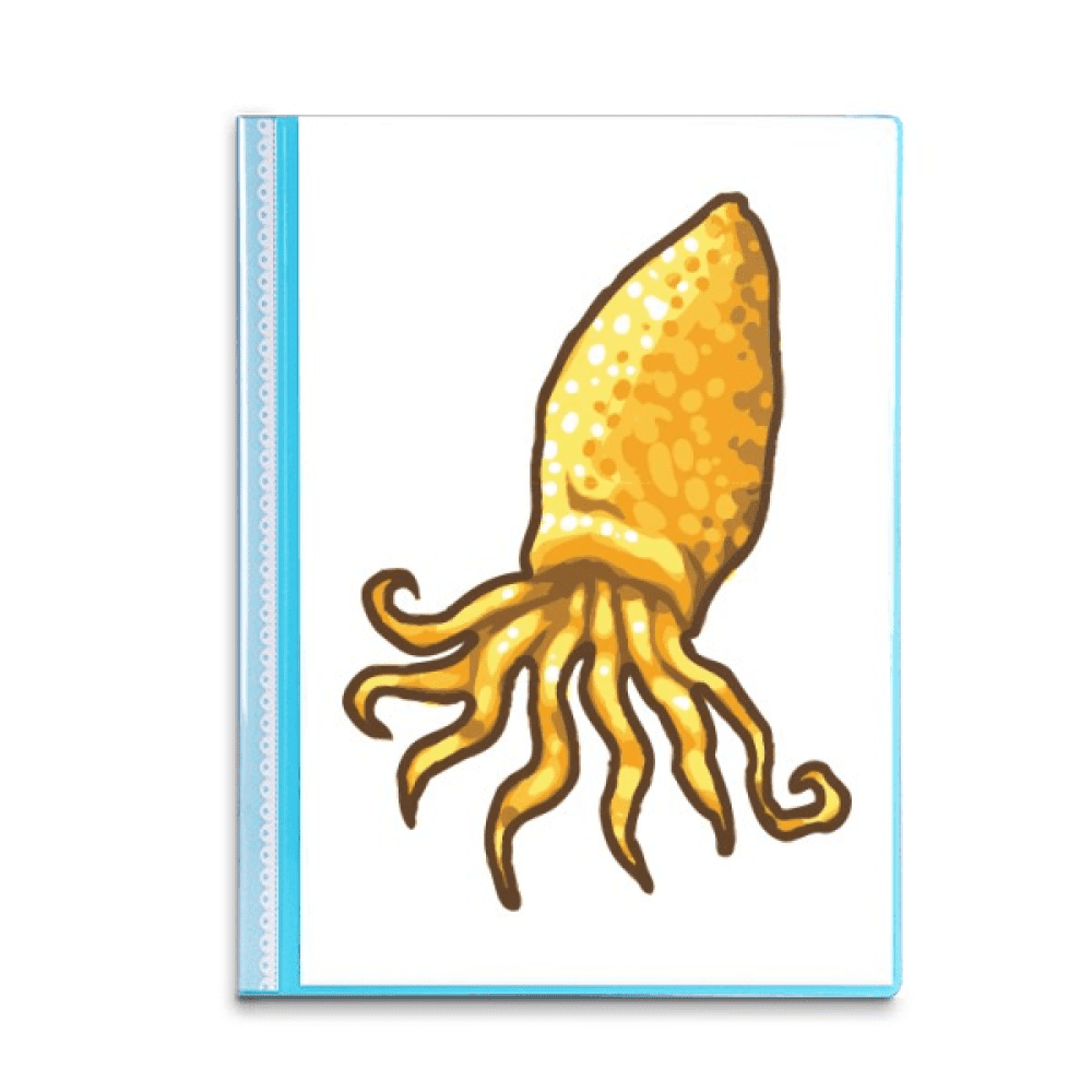 Yellow Octopus Marine Life Pattern Book Sheet Protectors Portfolio ...