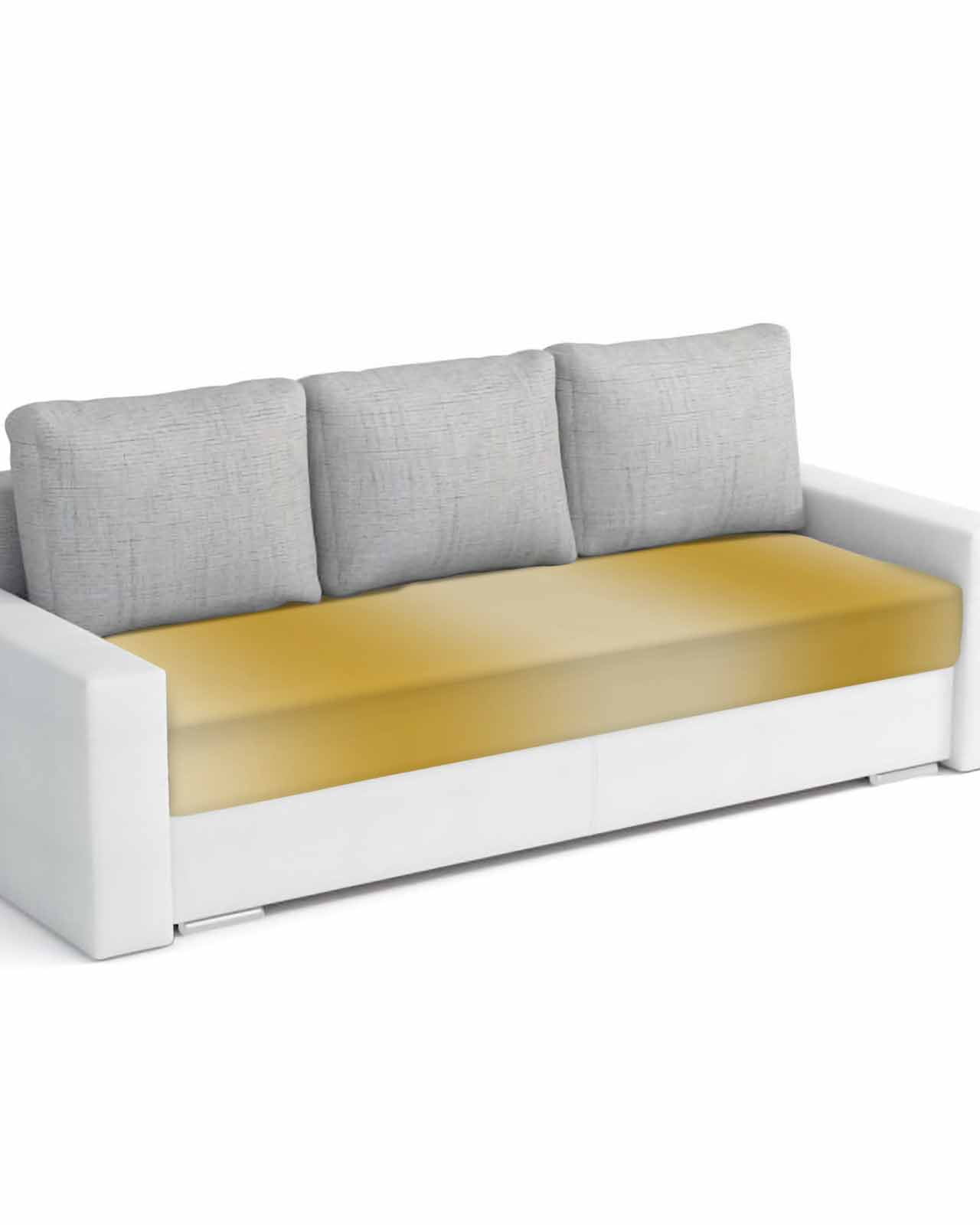 Yellow Ombre Sofa Couch Cushion Covers Washable, Removable Stretchable ...