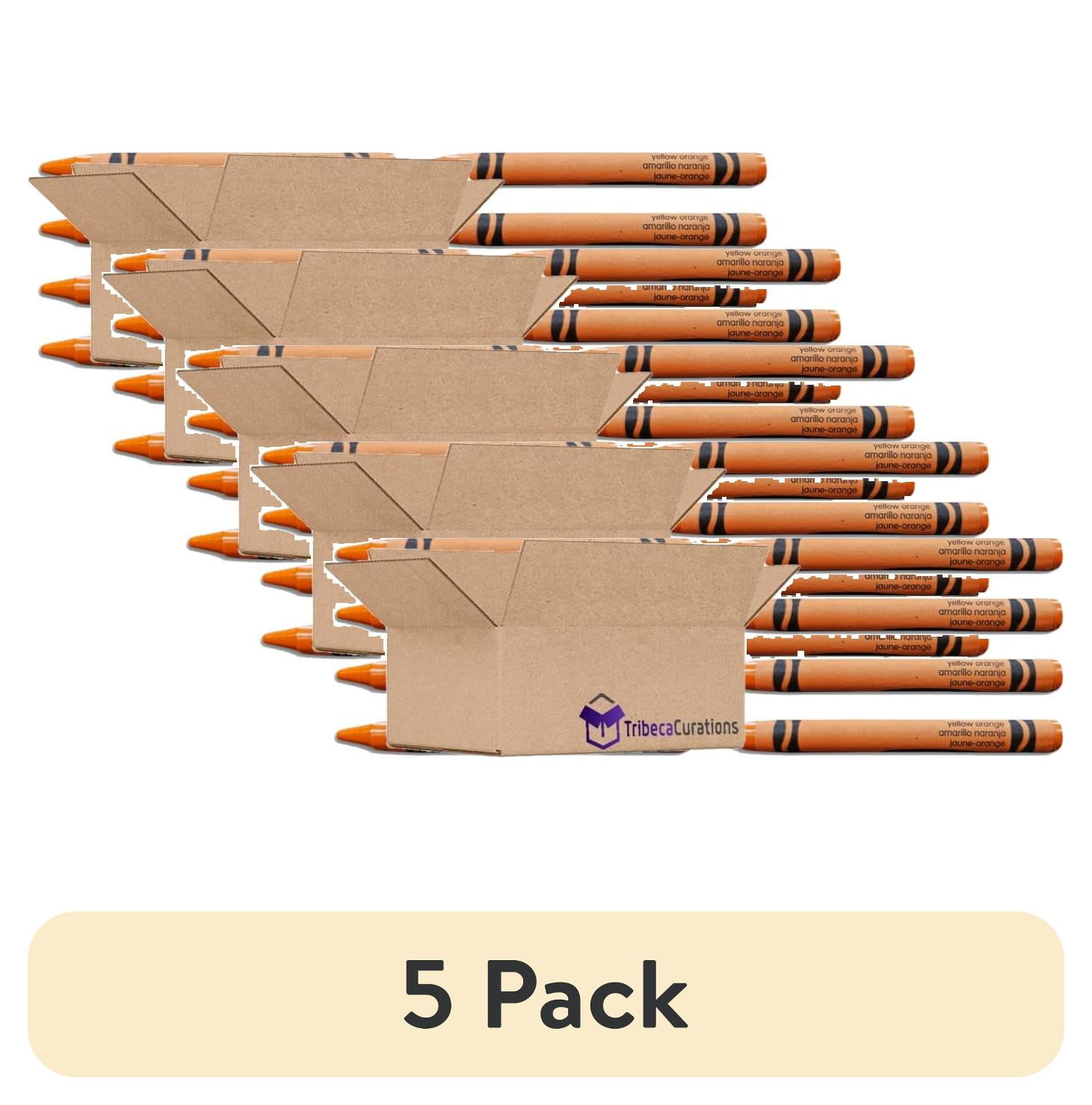 (5 pack) Yellow Orange Crayon Bulk Value Pack | 100 Count - Walmart.com
