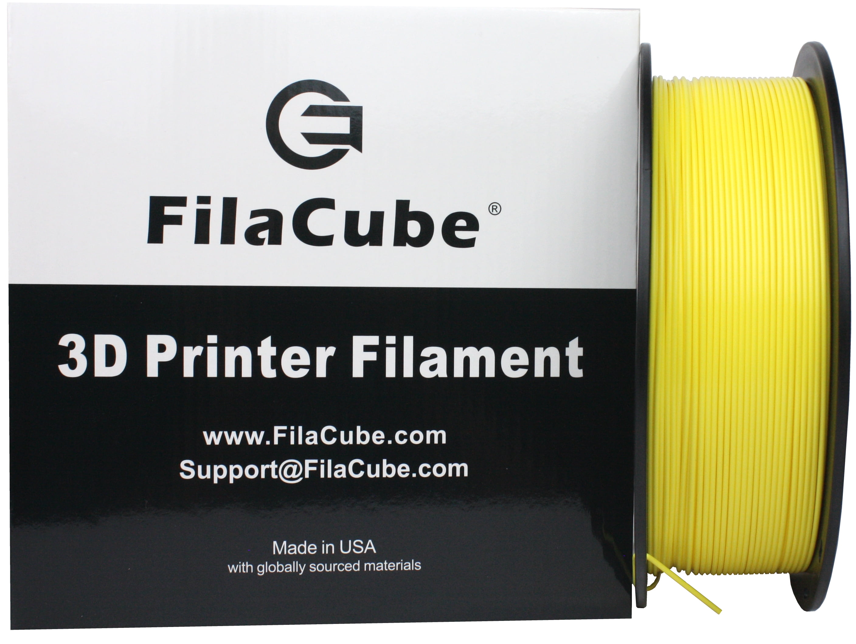Yellow PLA 3D Printer 1.75mm Filament - FilaCube 1kg 1.75 mm PLA 2 (PLA ...