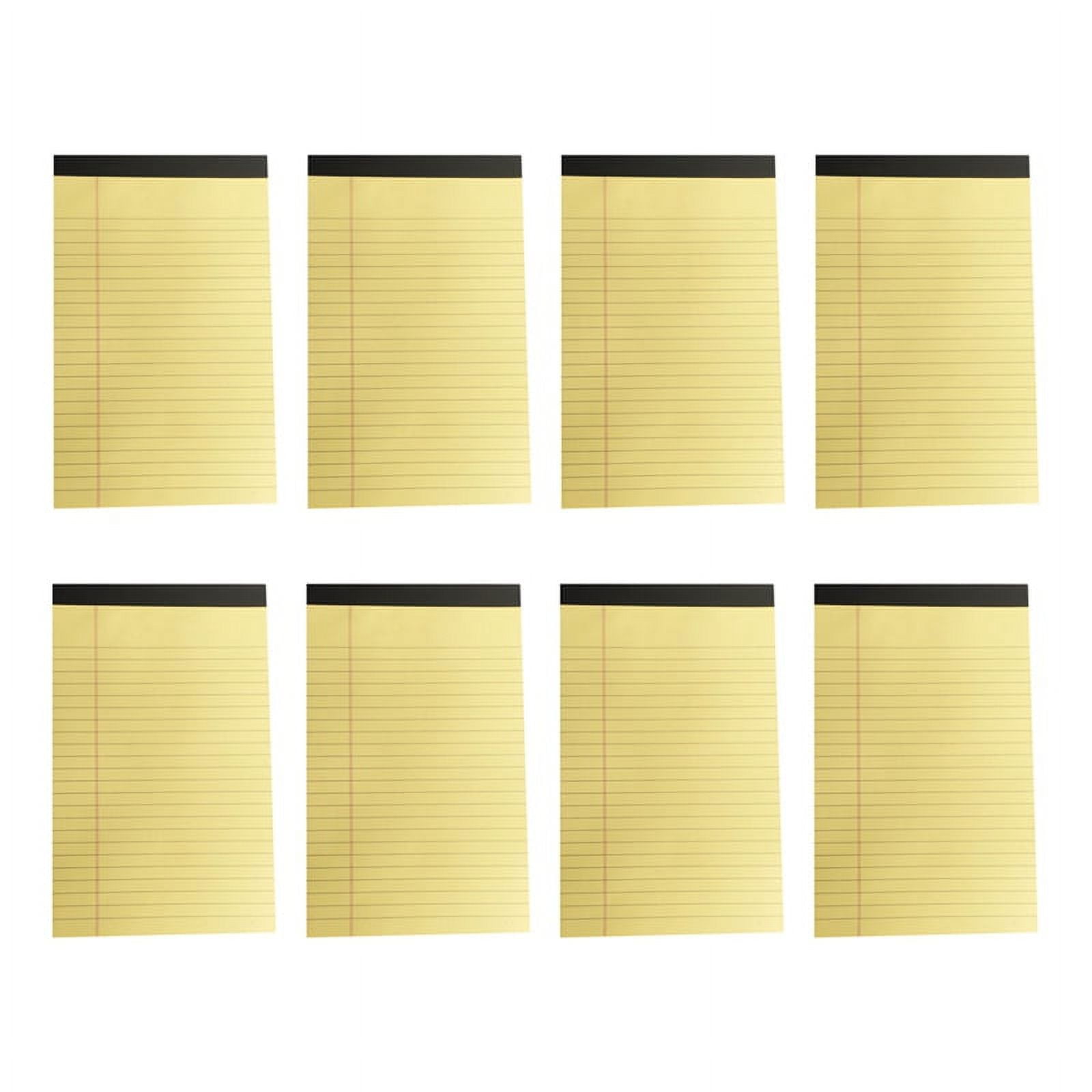 Yellow Pads 5X8 Notepads, 8 Pack Small Note College Ruled Perforated ...