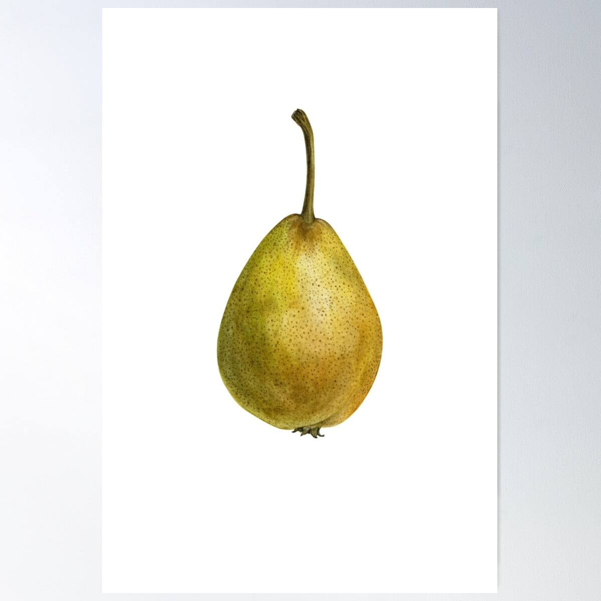 Yellow Pear Poster Wall Art, Modern Wall Decor For Living Room Bedroom ...