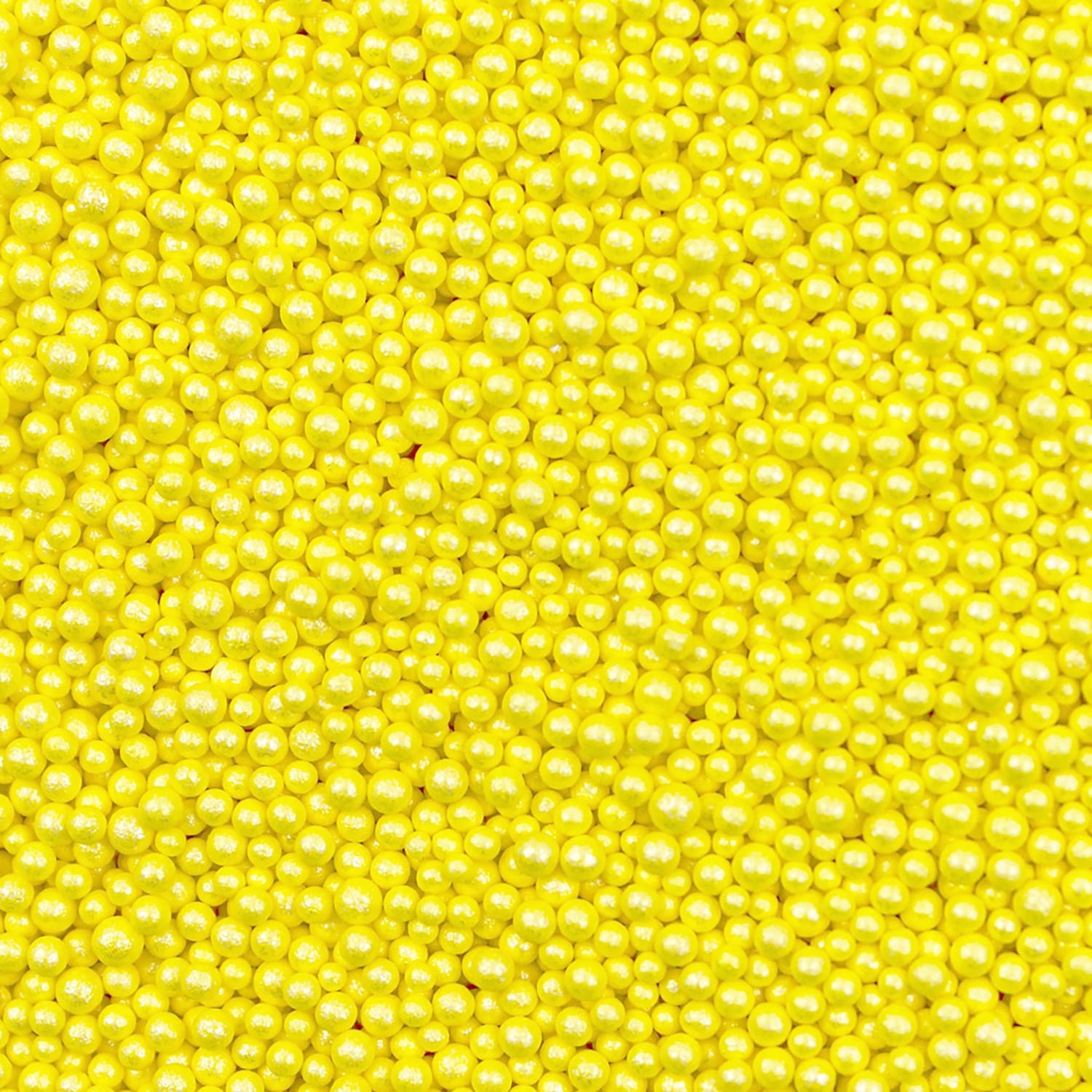 Yellow Pearl Mini Sprinkle Beads (1/2 Cup) Candy Decor for Baking, Ice ...