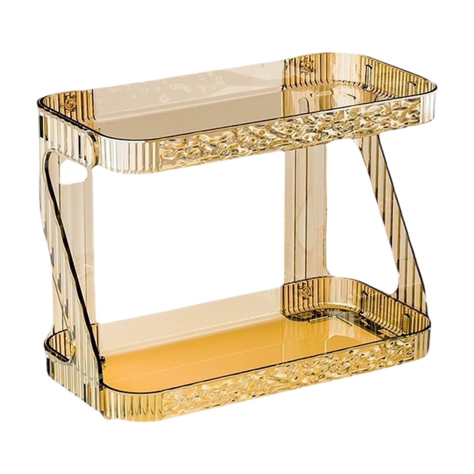 Yellow Peel And Stick Wall Organizer Two Tier Shelf For Bathroom ...