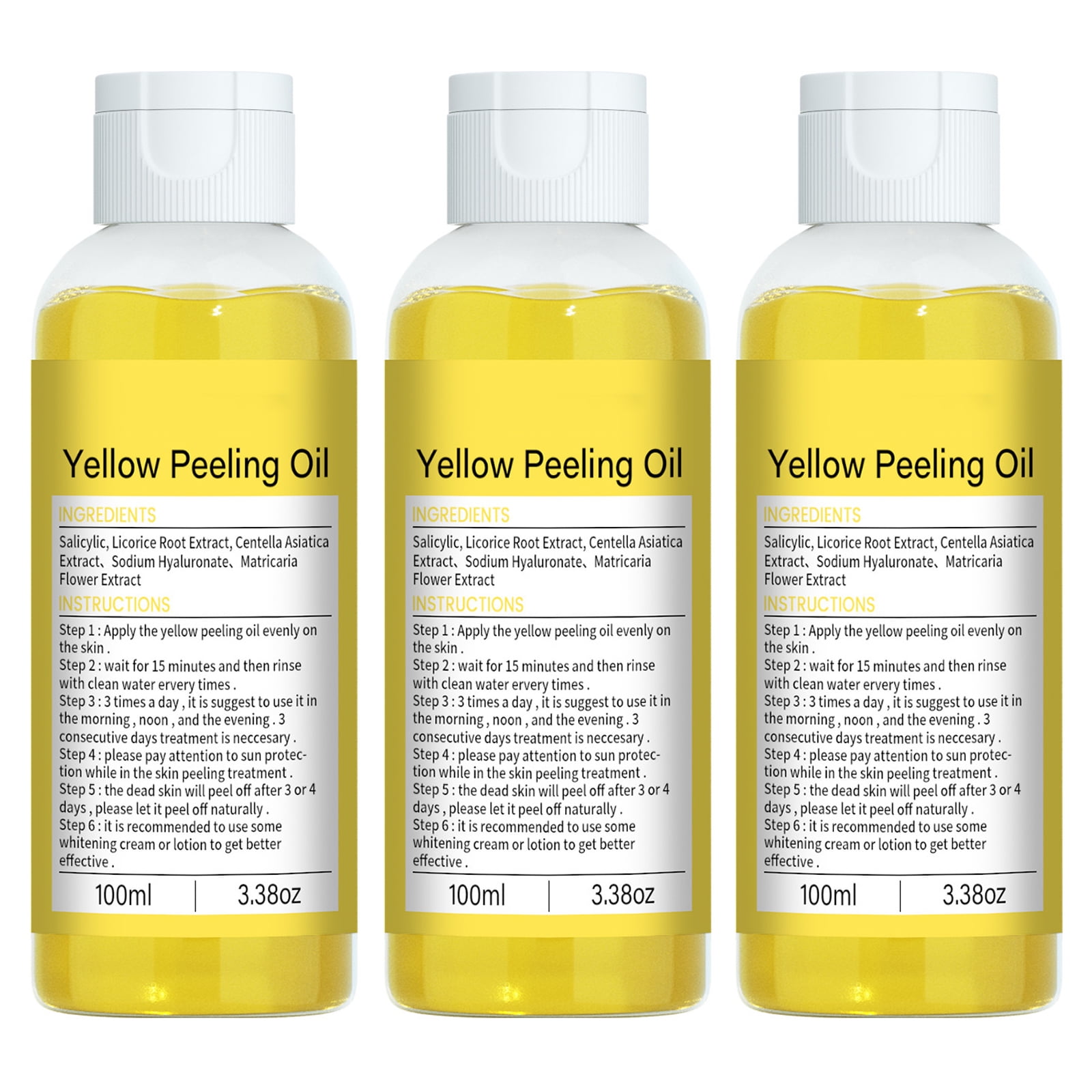 Yellow Peeling Oil 50ml Exfoliating And Peeling Butter And Skin Oil ...