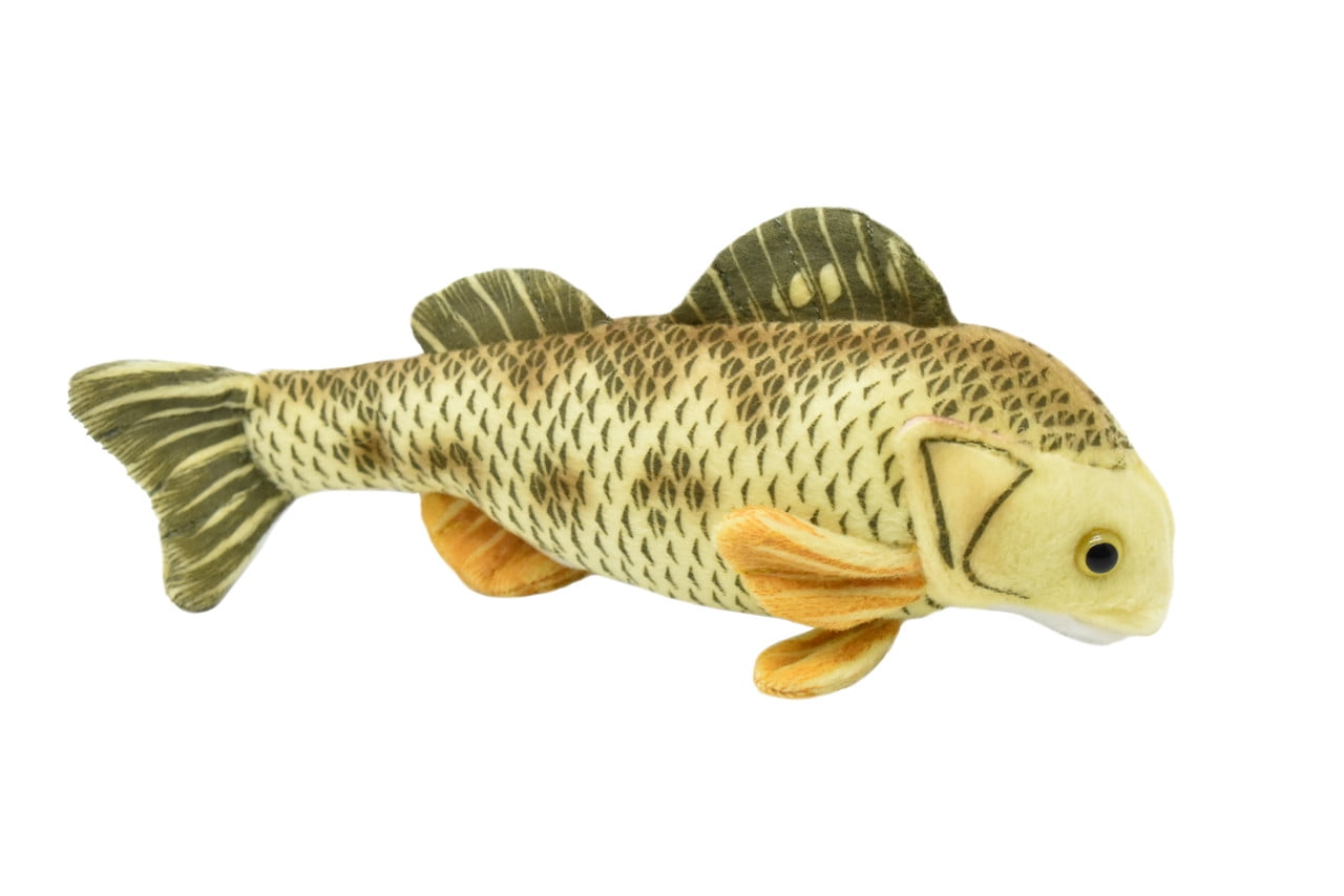 Yellow Perch Plush Toy, Realistic Stuffed Animal, Soft Plush Fish ...