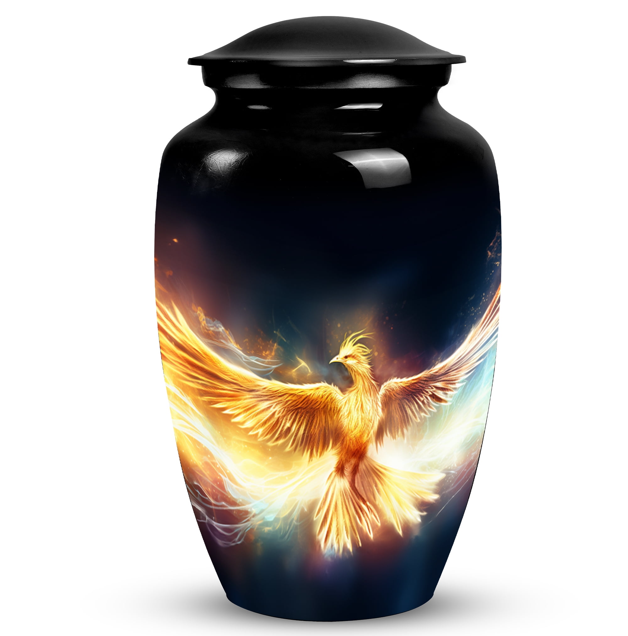 Yellow Phoenix Urn For Adult Ashes - Funeral Cremation Urns For Male ...