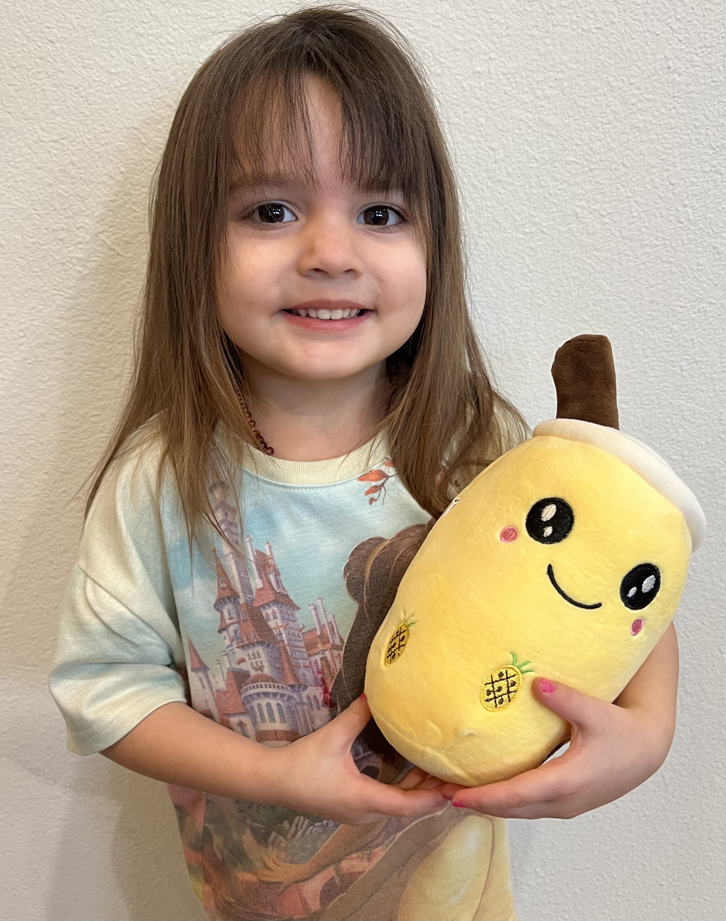 Yellow Pineapple Boba Plush Doll Happy // 9.5 Inches // Super Soft ...