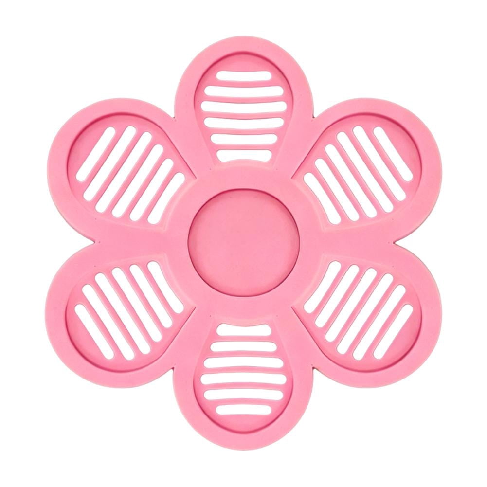 Yellow Pink Green Silicone Flower Bird Bath Insert for Pollinators with ...