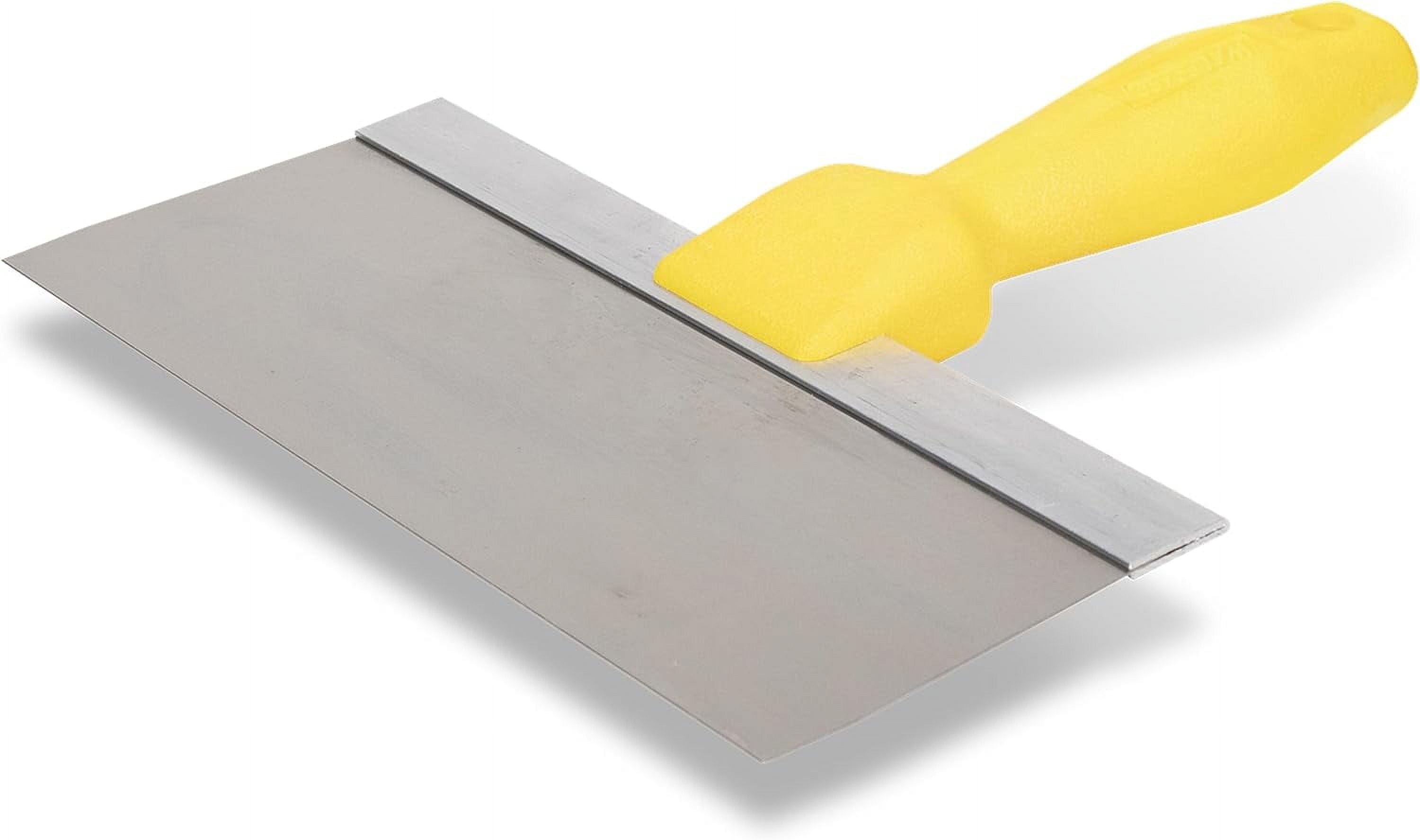 Yellow Plastic Handle Drywall Taping Knife, 10 Inch Stainless Steel ...