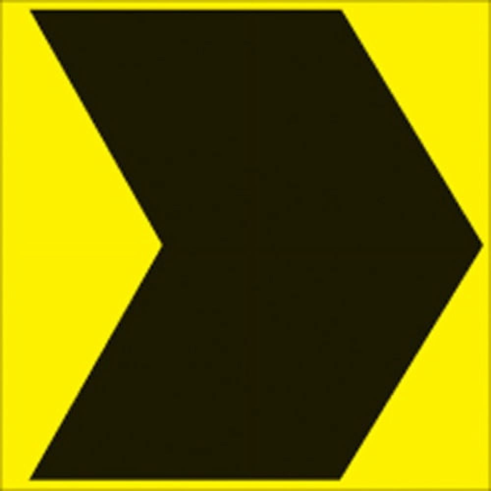 Voss Signs 497 Chv Yr Yellow Plastic Reflective Sign 12" - Large Arrow ...