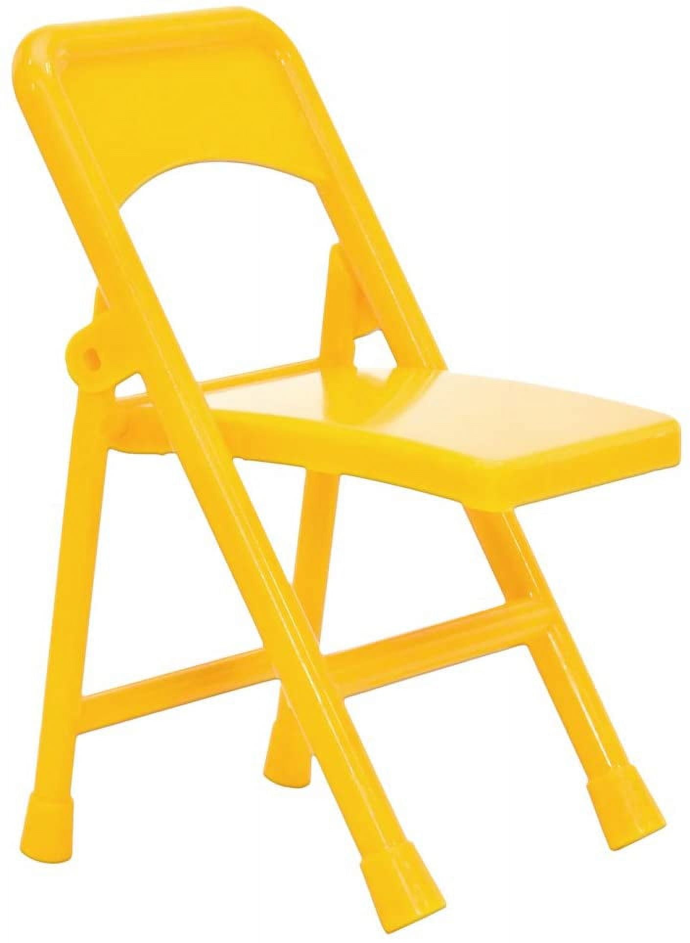 Yellow Plastic Toy Folding Chair for WWE & AEW Wrestling Action Figures ...