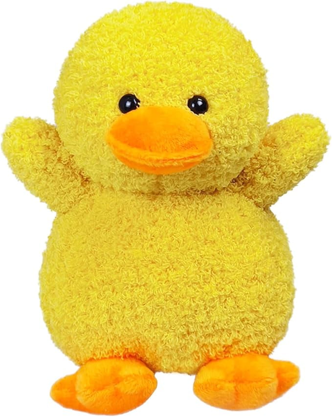 Yellow Plush Duck Stuffed Animal Toy, Soft Cuddly Plushie Hugger Toy ...