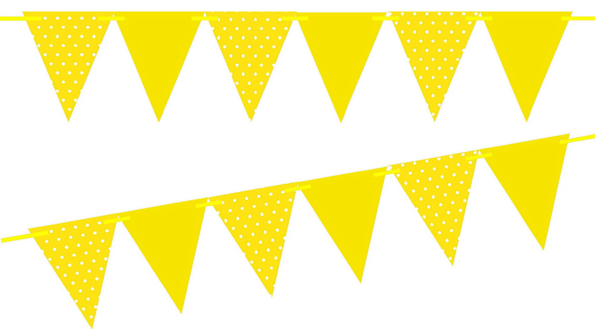 Yellow Triangle Banner Clipart