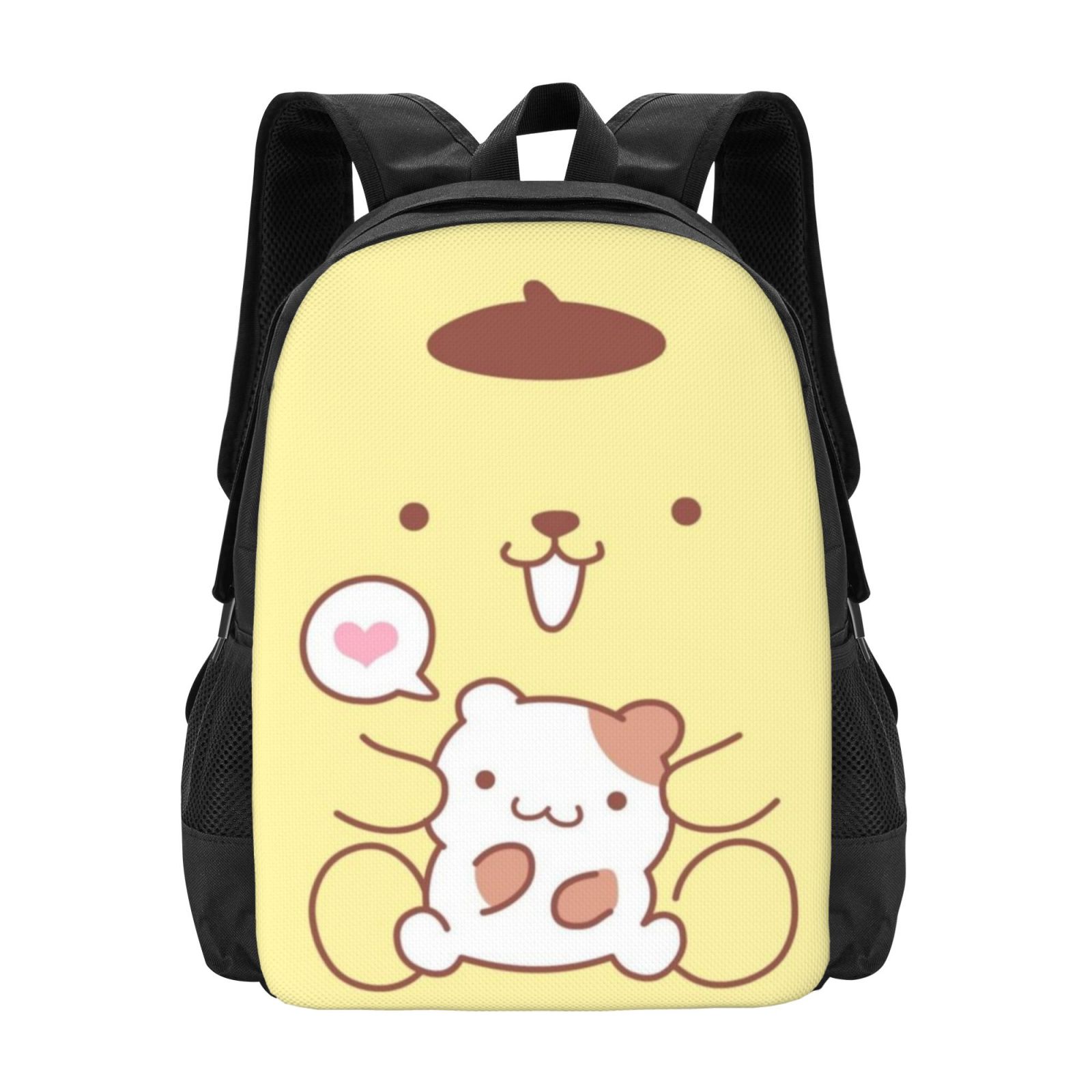 Yellow Pompompurin Backpack Cartoon Laptop Backpack Daypack Unisex ...