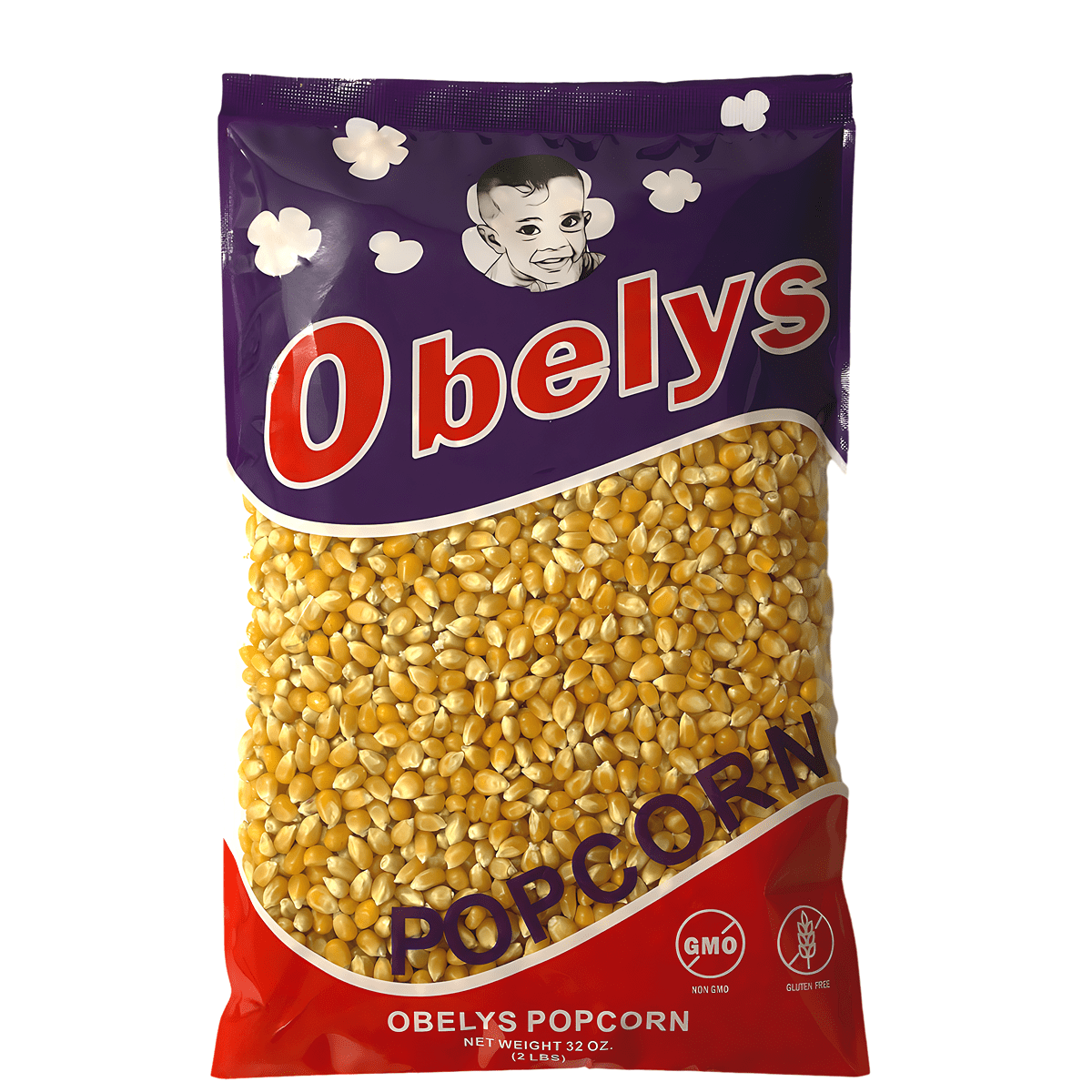 OBELYS Yellow Popcorn Kernels 2 lb Perfect for Popping Machines, Stove ...