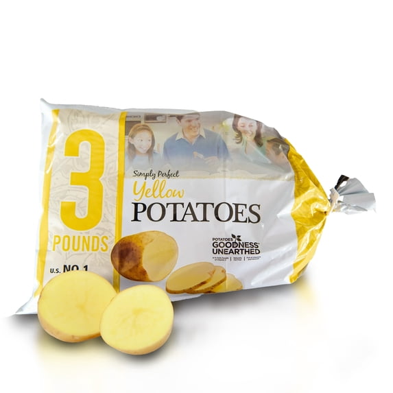 Guarantee Brand Yukon Gold Potatoes 3 lb Fresh, Russet, or Waxy ...