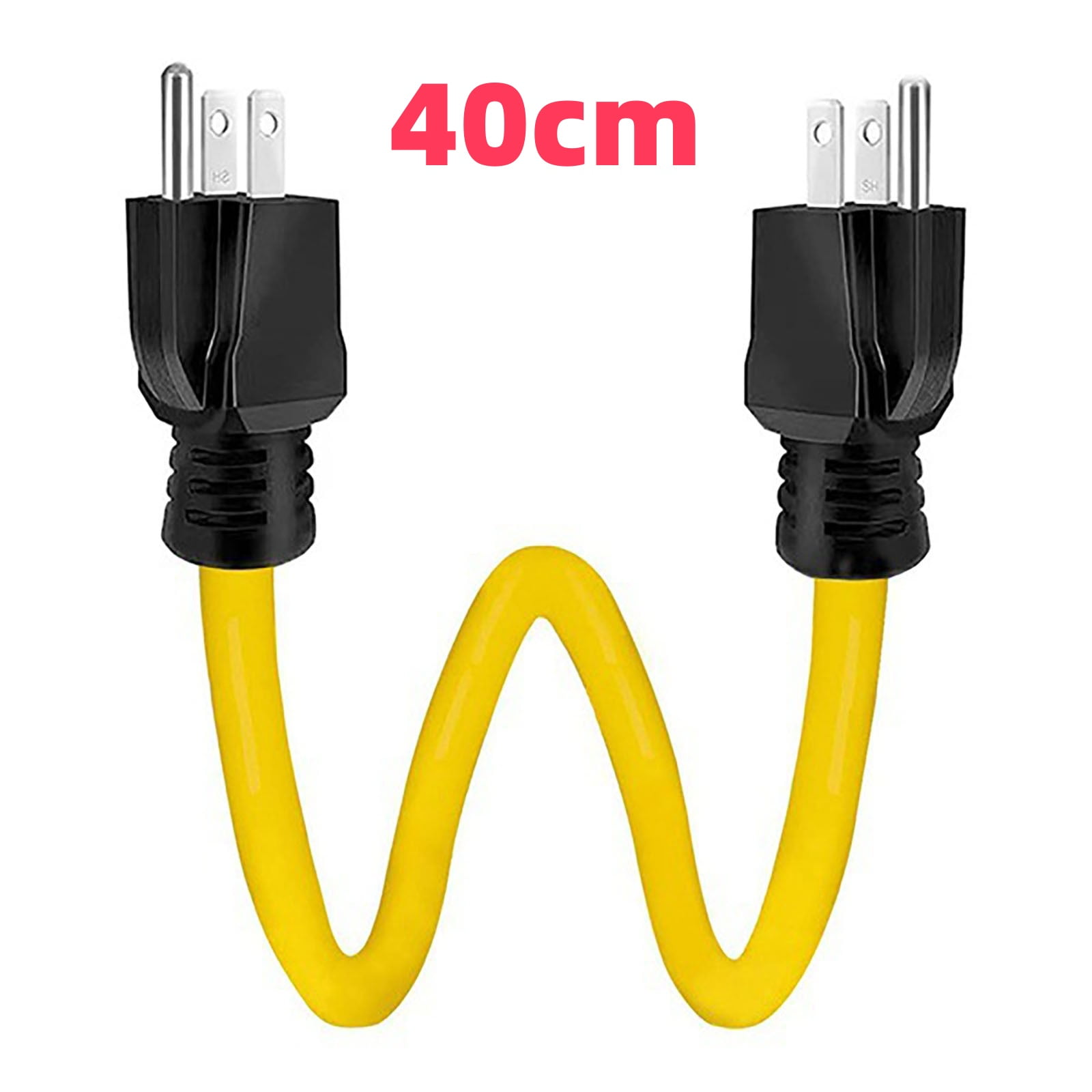 Yellow RV Power Conversion Cord - 30A 125V Standard 3-Prong Plug ...
