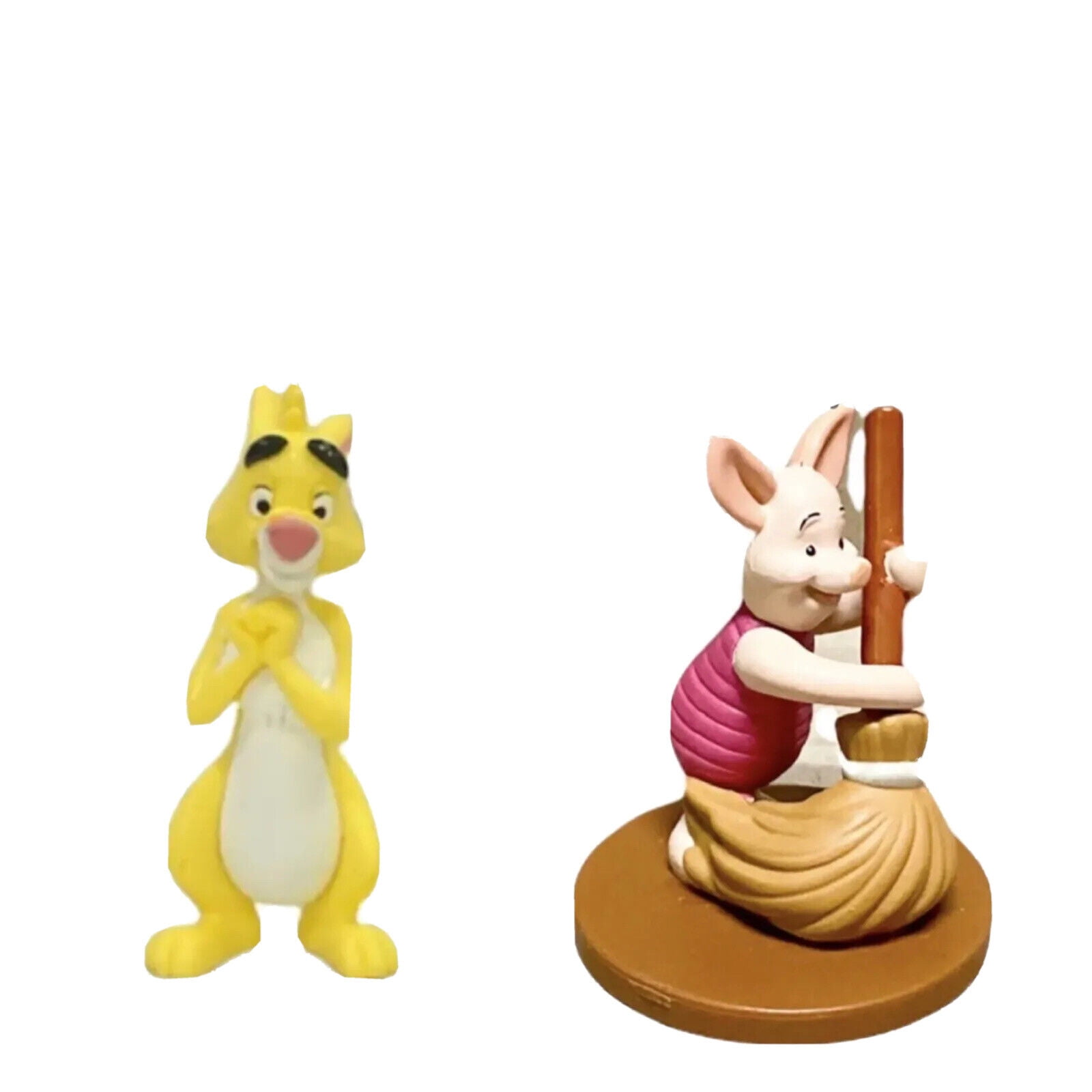 Yellow Rabbit & Piglet Pig PVC Cake Topper Figure Figurine 3” New Pooh ...