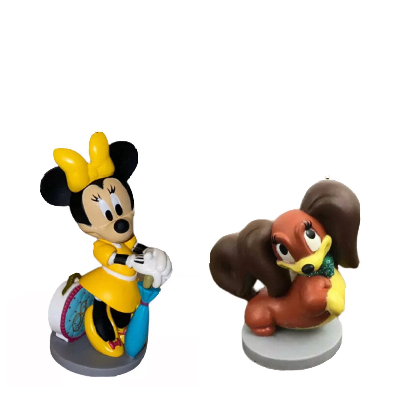 Yellow Railroad Minnie & Fifi Pup PVC Cake Topper Happy Helper Pet ...