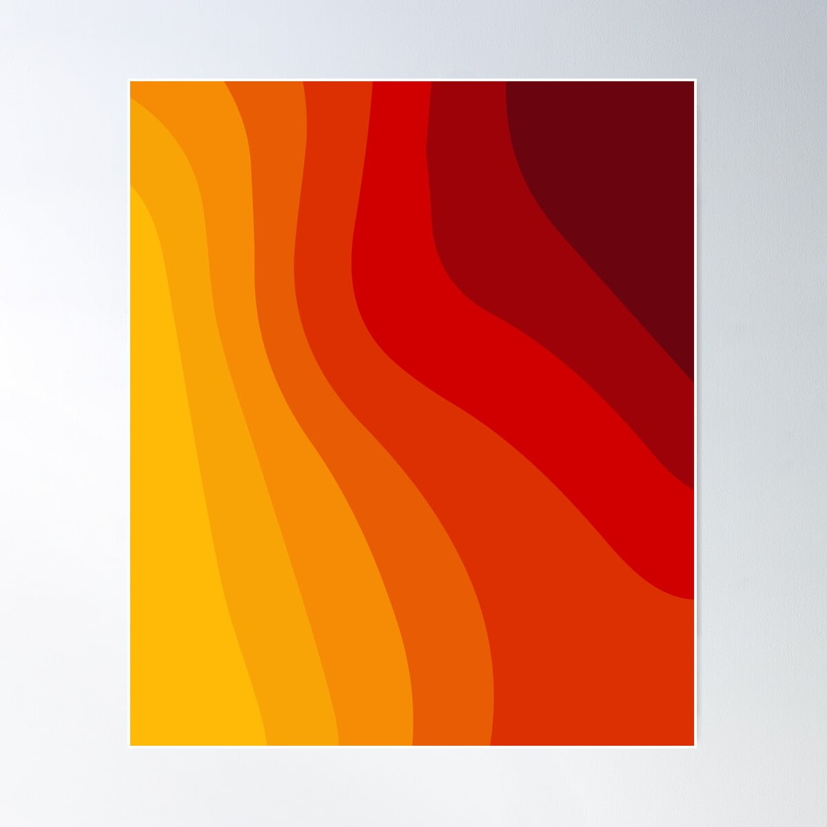 Yellow And Red Wave Abstract, Abstract Art, Minimalist Art, Simple ...