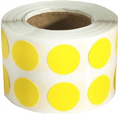 Yellow Removable Color Coding Dot Labels | 0.5" Inch | 1,000 Pack ...