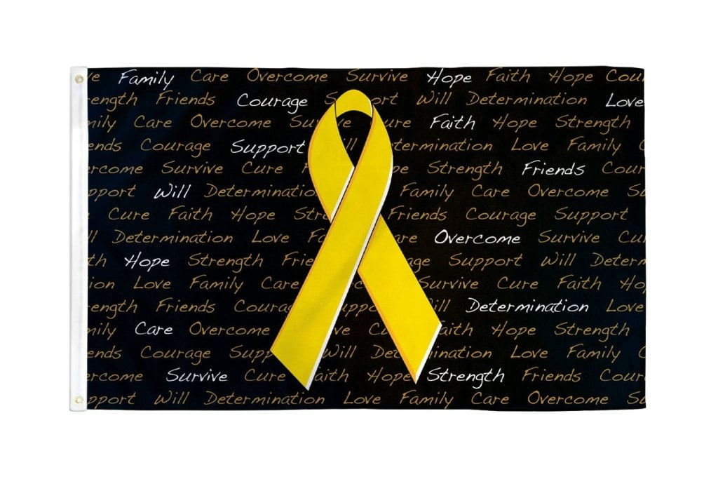 Yellow Ribbon (Inspiration) Flag 3x5ft Poly - Walmart.com