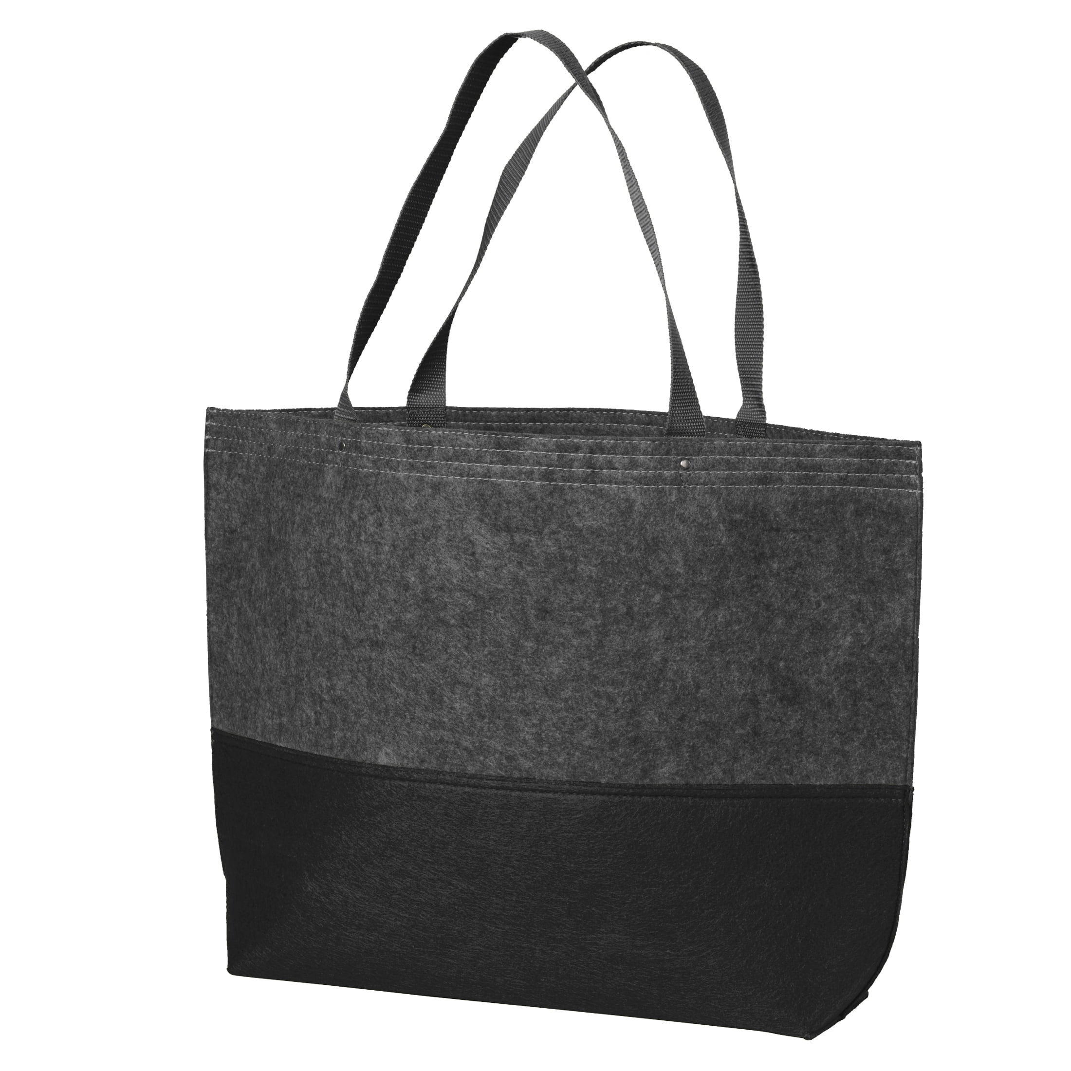 Yellow Rooster Female Large Felt Tote Black/ Felt Charcoal - Walmart.com