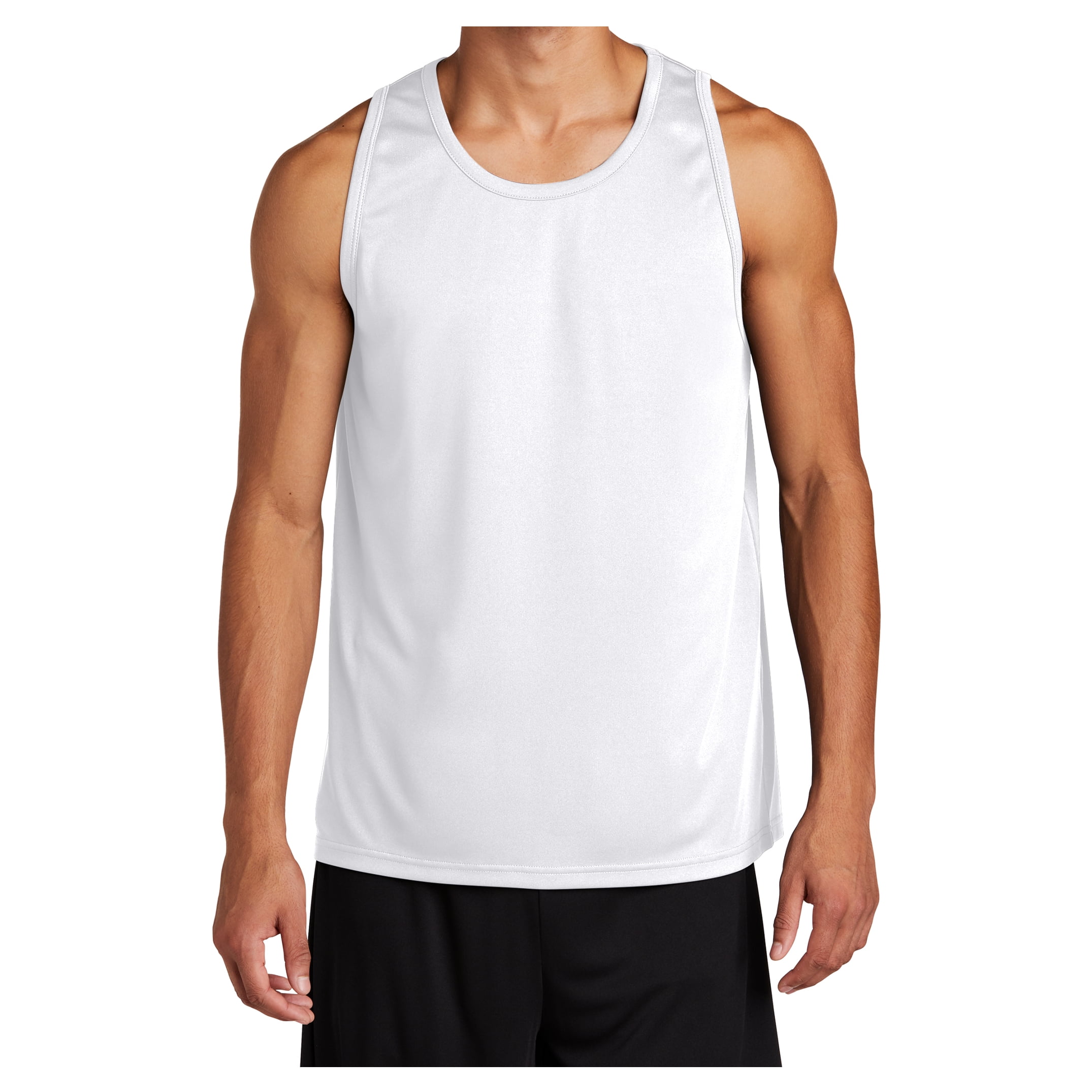 Yellow Rooster Men's PosiCharge Competitor Polyester Tank White S ...