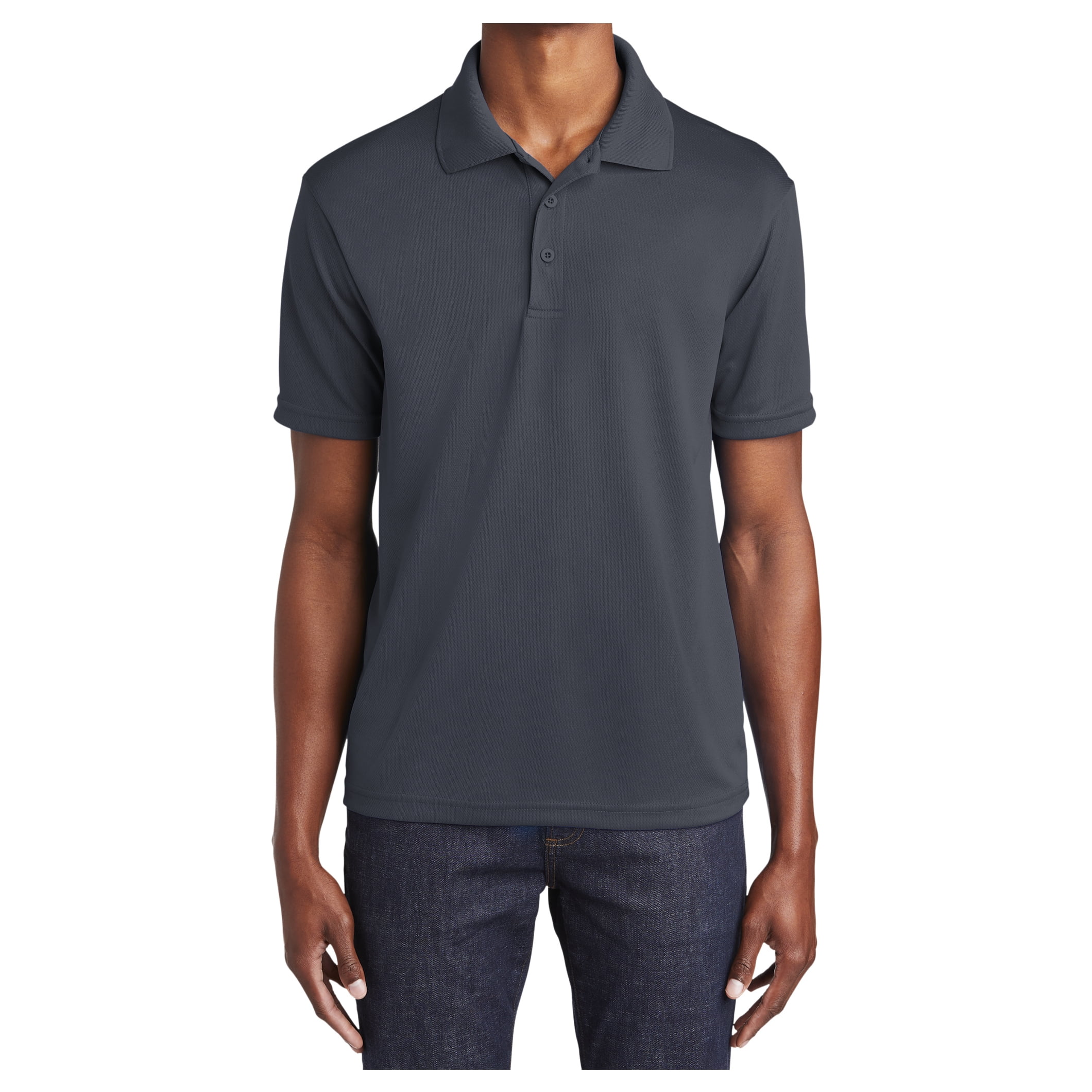 Yellow Rooster Men's PosiCharge RacerMesh Polo Shirts Graphite 4XL ...